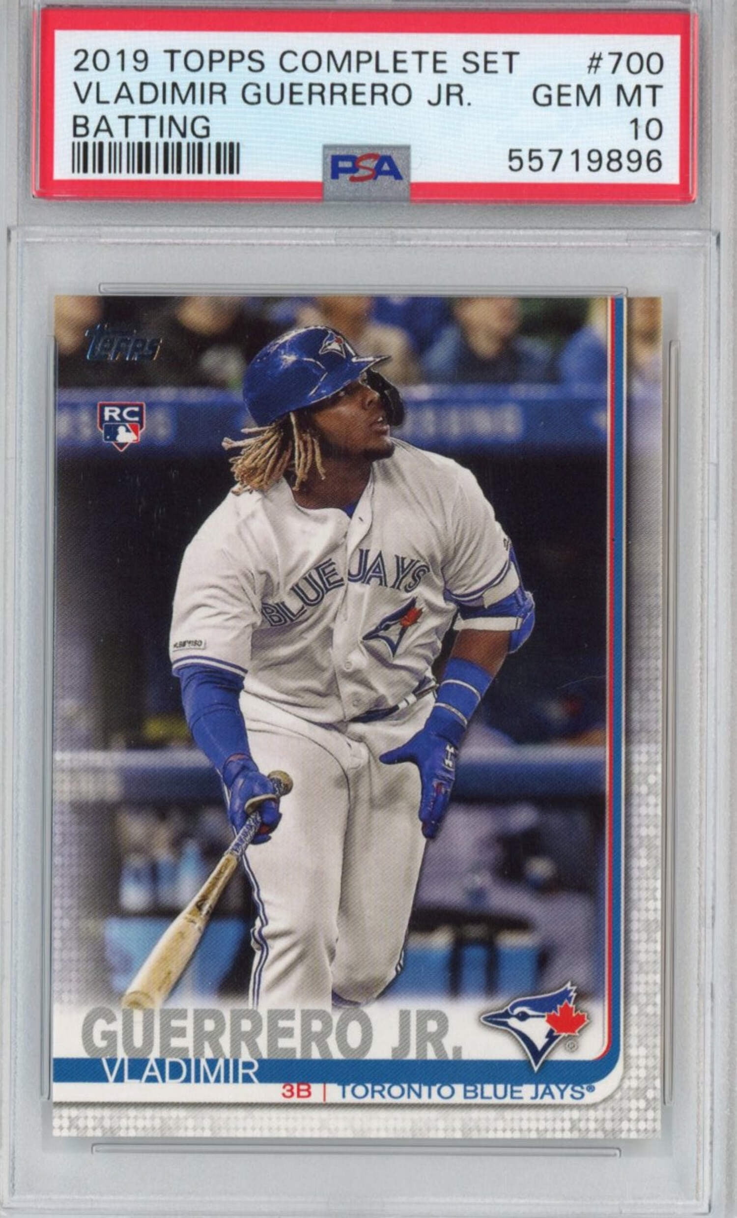 Graded 2019 Topps Complete Set Vladimir Vlad Guerrero Jr. #700 Batting ...