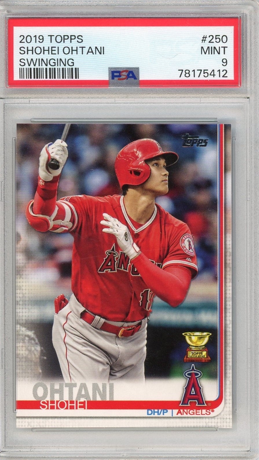 Graded 2019 Topps Shohei Ohtani #250 Swinging Rookie RC Baseball Card ...