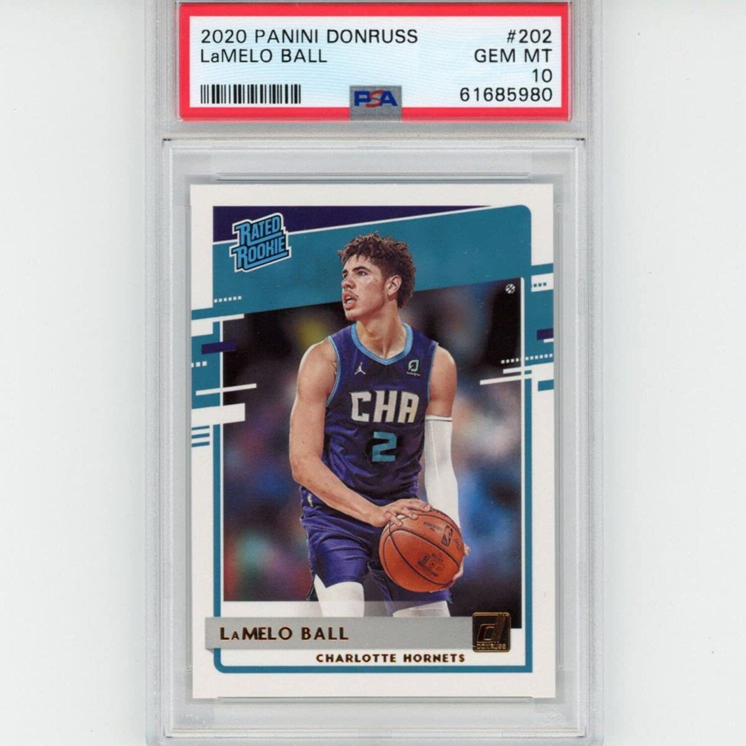 Graded 2020-21 Panini Donruss LaMelo Ball #202 Rated Rookie RC ...