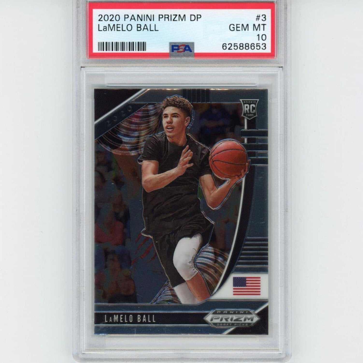 Graded 2020-21 Panini Prizm DP Draft Picks LaMelo Ball #3 Rookie RC ...