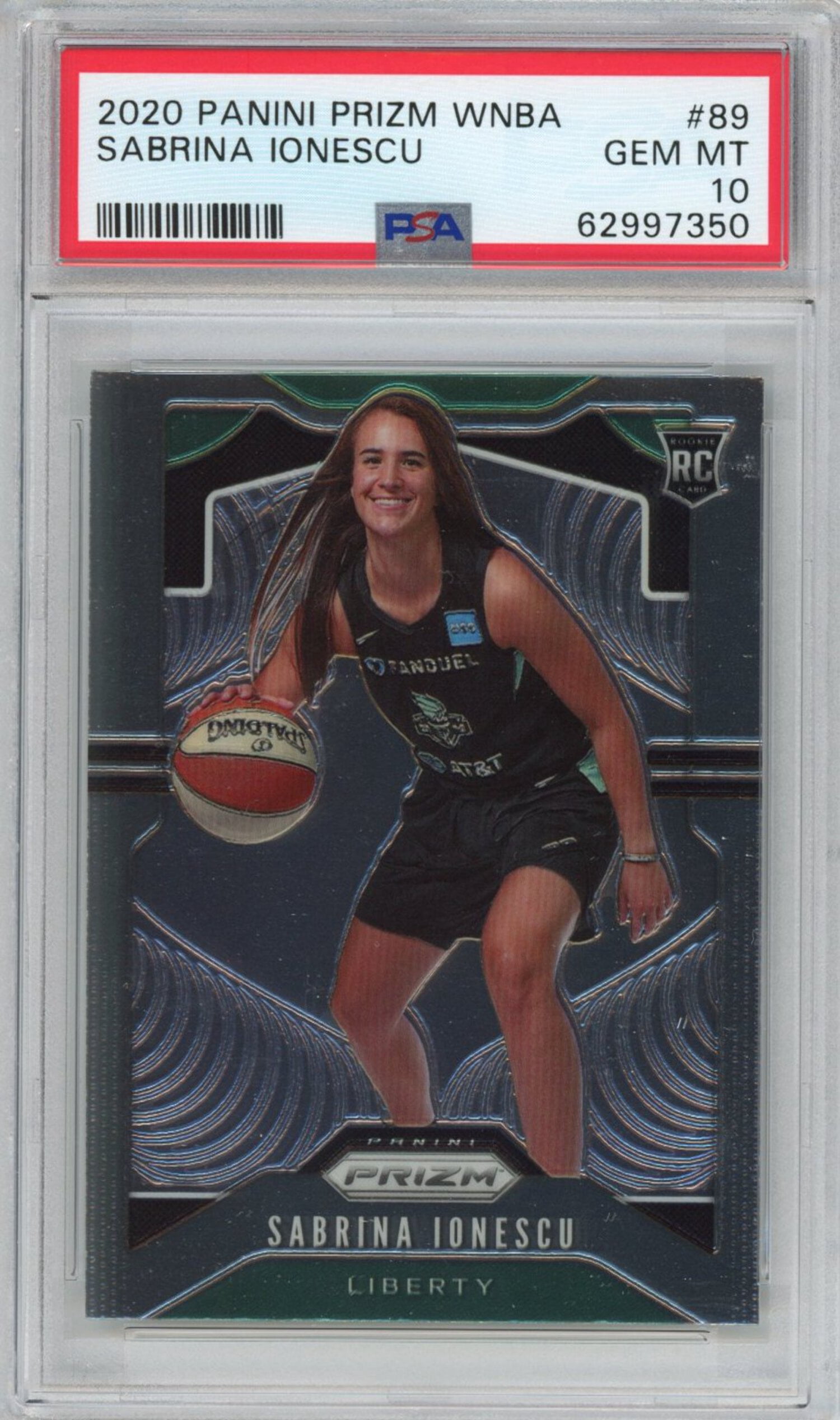 Graded 2020-21 Panini Prizm WNBA Sabrina Ionescu #89 Rookie RC ...