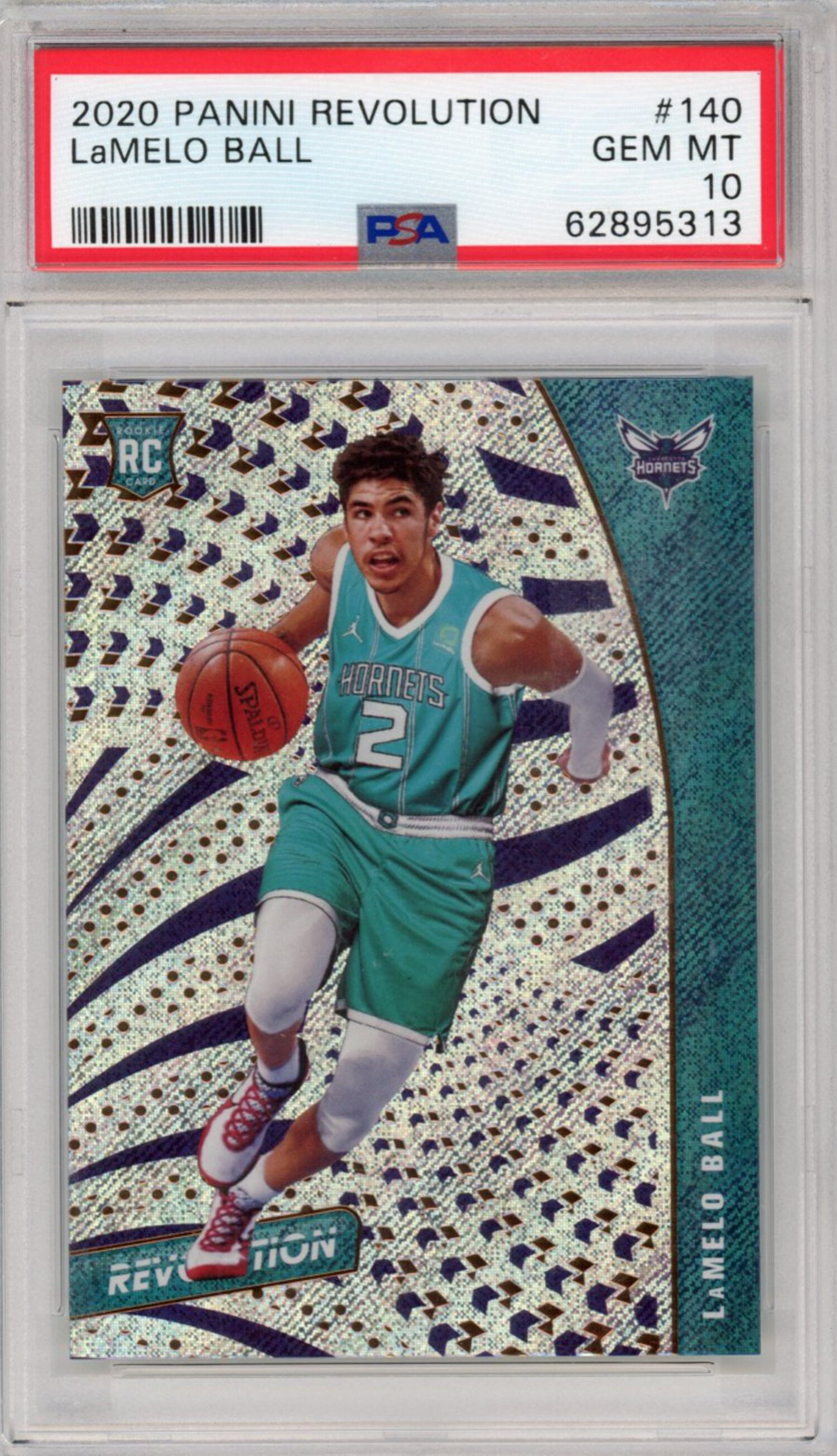Graded 2020-21 Panini Revolution LaMelo Ball #140 Rookie RC Basketball ...