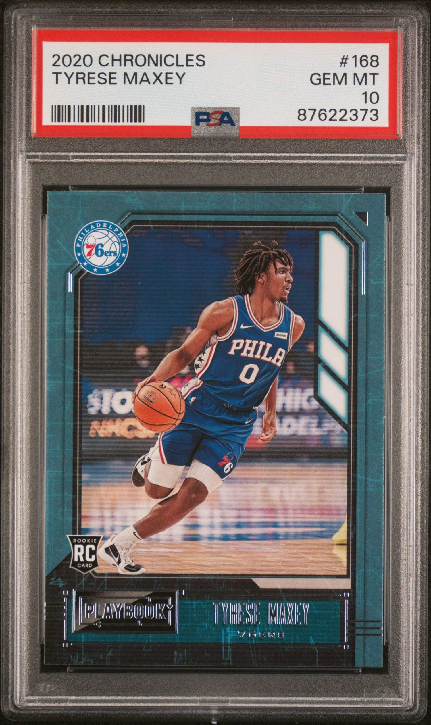 Graded 2020 Panini Chronicles Tyrese Maxey #168 Rookie RC Basketball ...