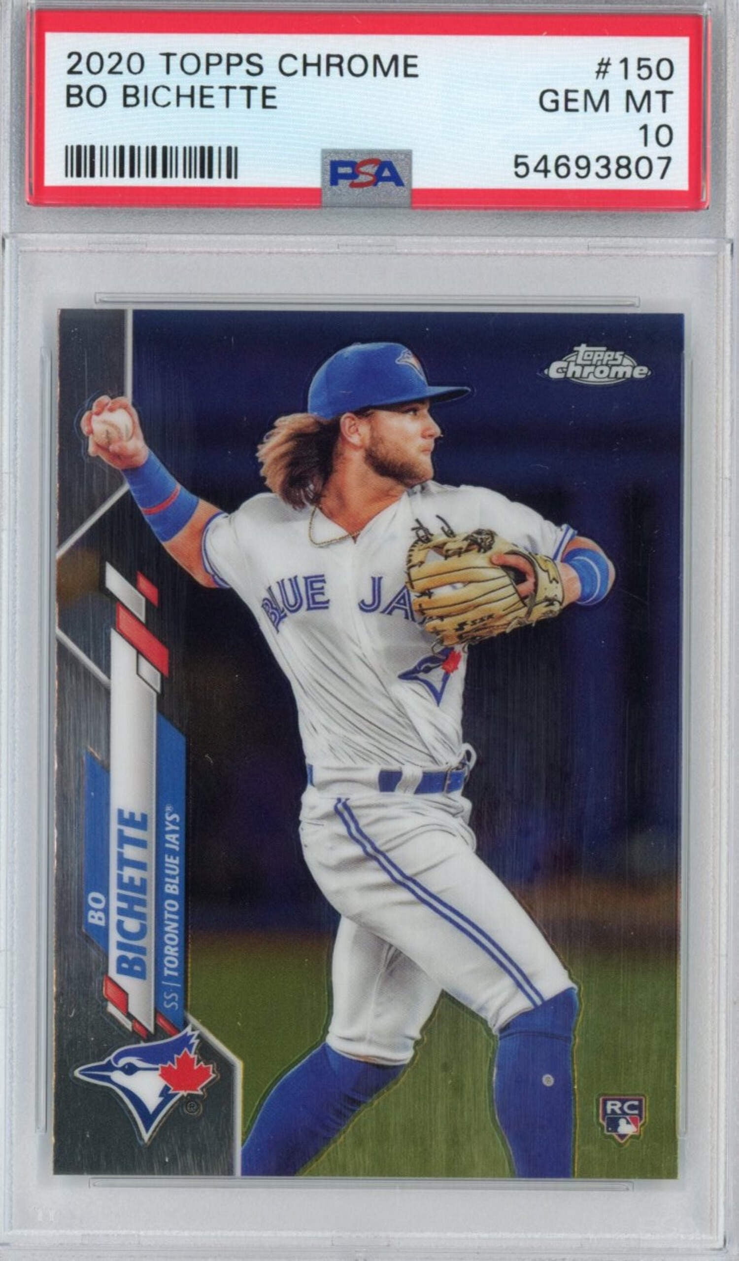 Graded 2020 Topps Chrome Bo Bichette #150 Rookie RC Baseball Card PSA ...