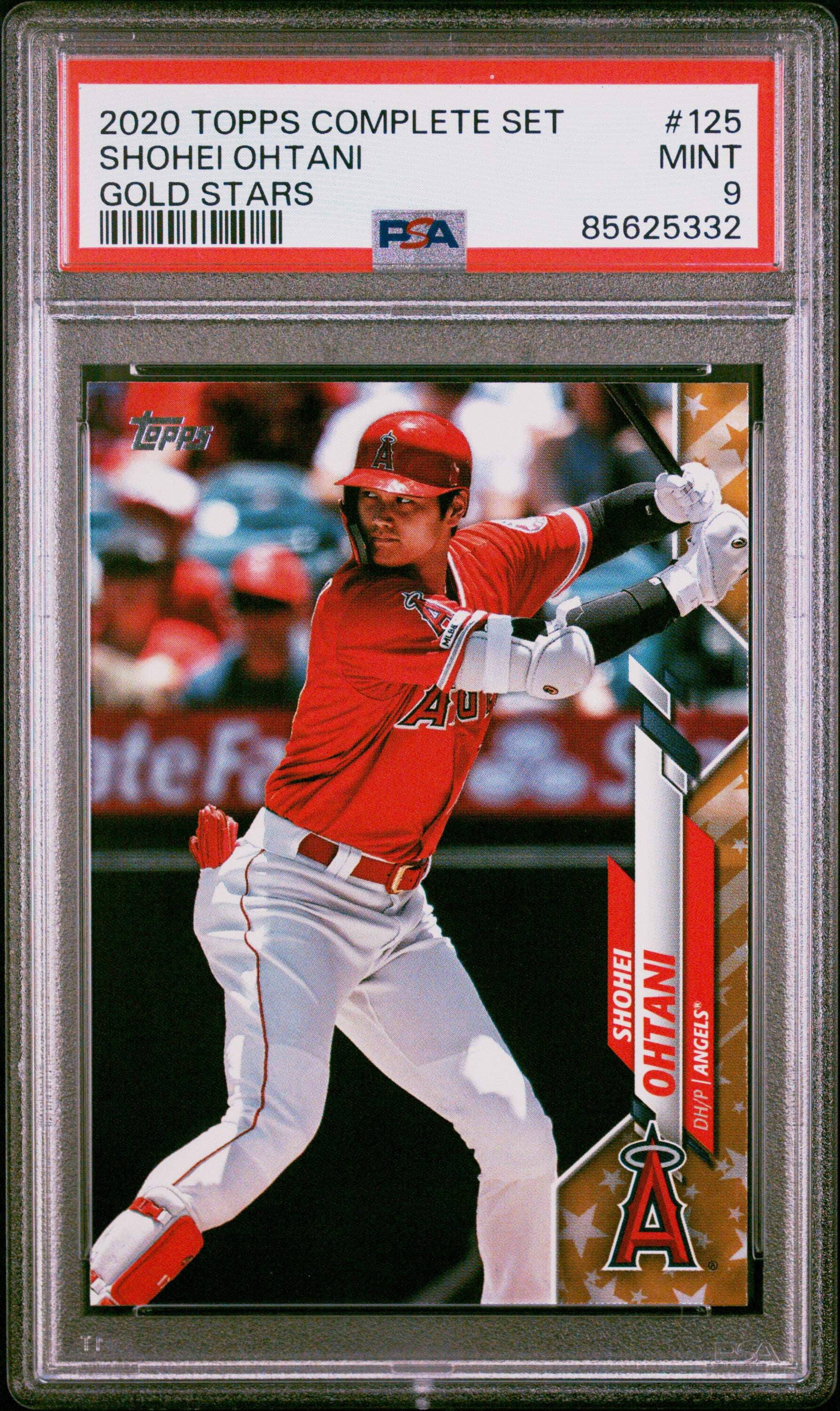 Graded 2020 Topps Complete Set Shohei Ohtani #125 Gold Stars Baseball ...