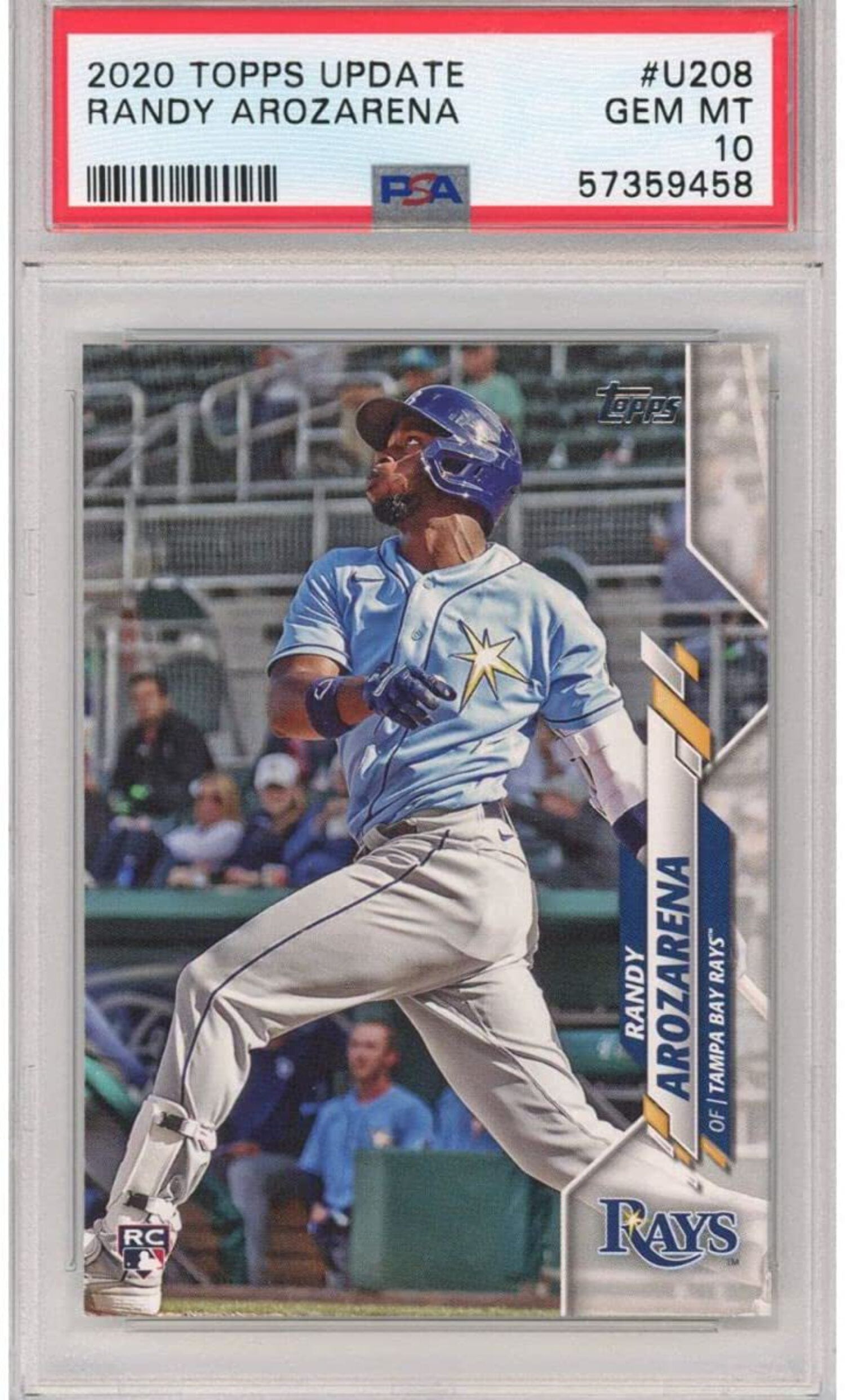 Graded 2020 Topps Update Randy Arozarena #U208 Rookie RC Baseball Card ...