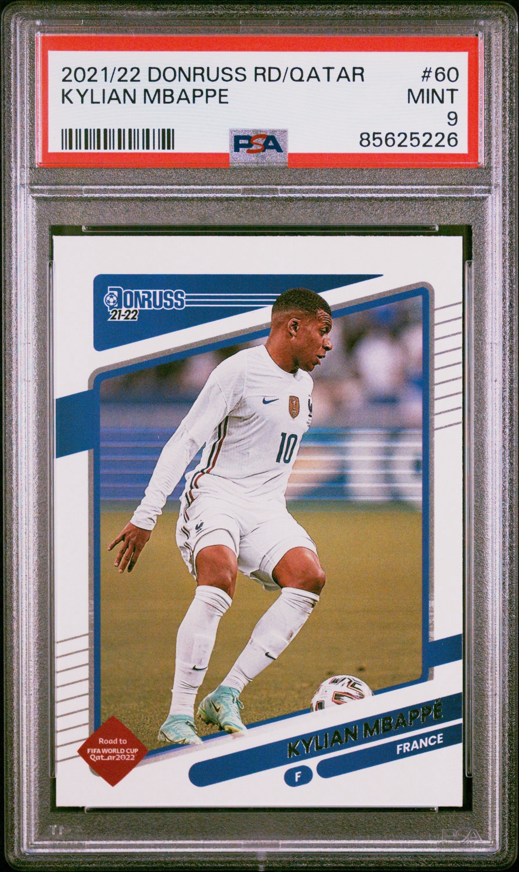 Graded 2021-22 Panini Donruss Road to Qatar Kylian Mbappe #60 Soccer ...
