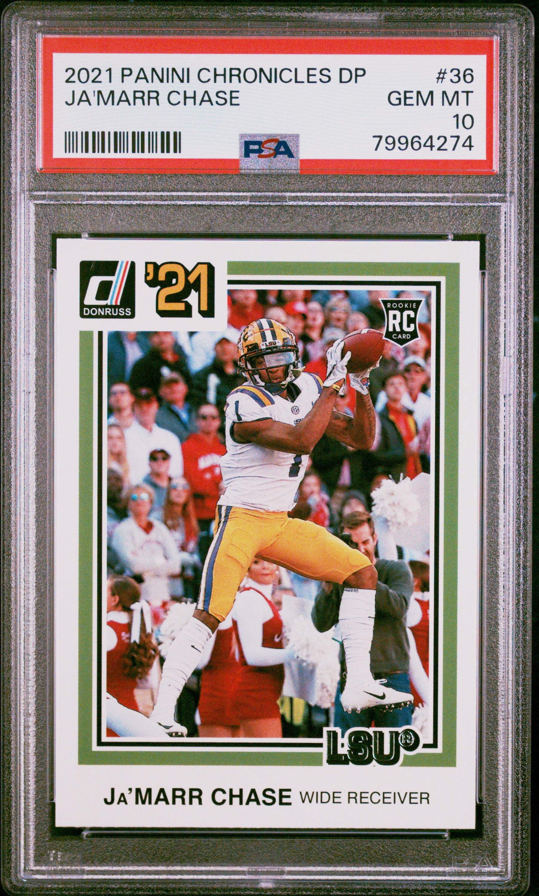 Graded 2021 Panini Chronicles Draft Picks Ja'Marr Chase #36 Rookie RC ...