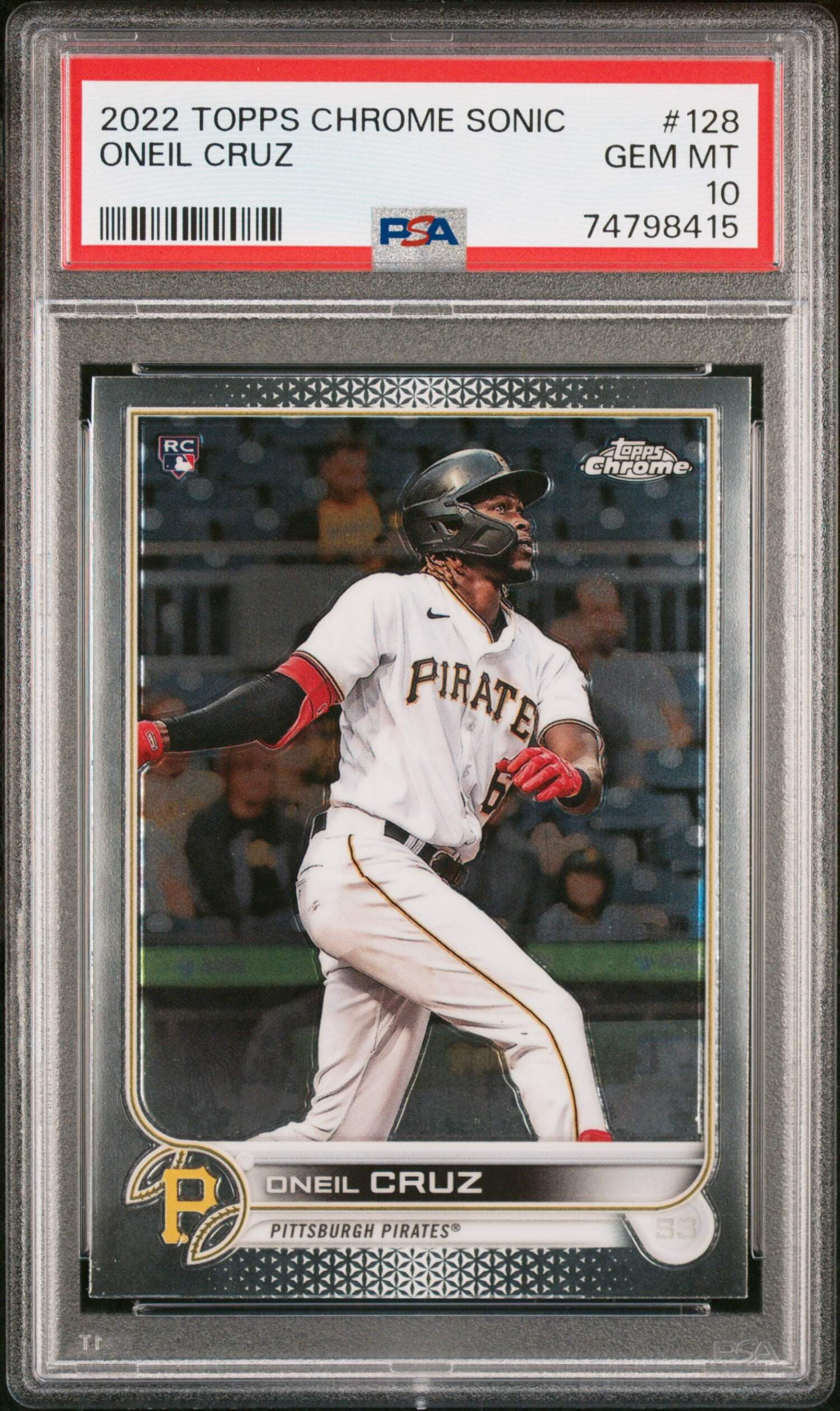 Graded 2022 Topps Chrome Sonic Oneil Cruz #128 Rookie RC Baseball Card ...