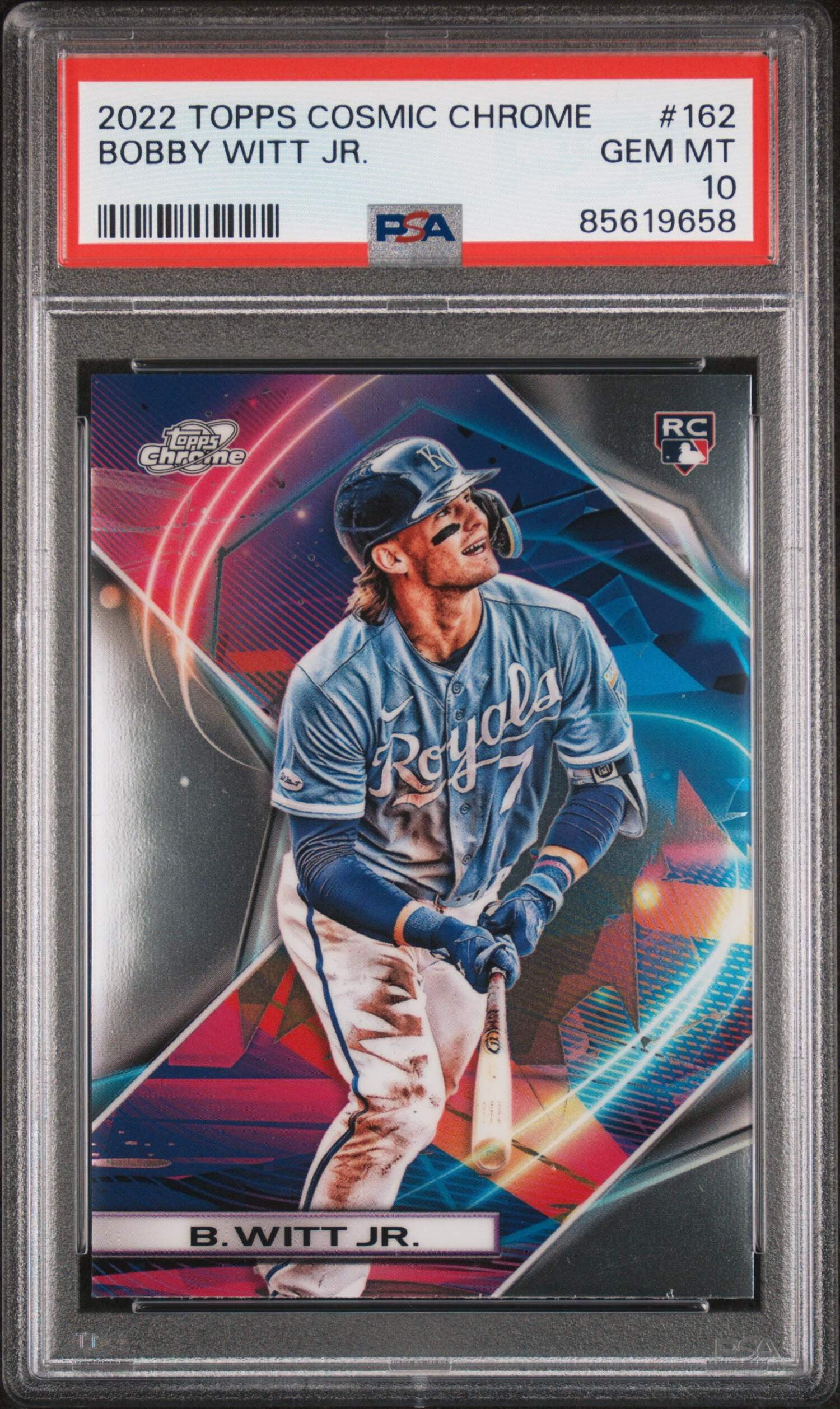 Graded 2022 Topps Cosmic Chrome Bobby Witt Jr. #162 Rookie RC Baseball ...