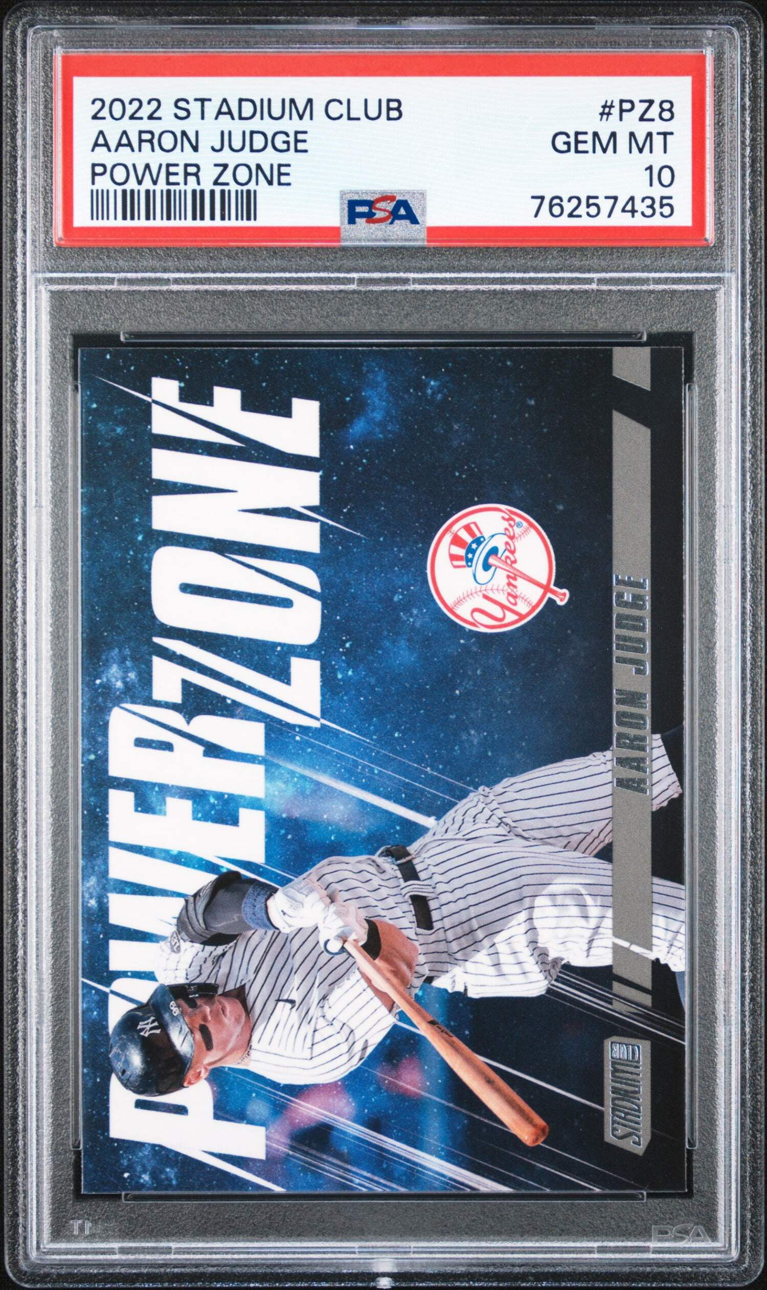 Graded 2022 Topps Stadium Club Aaron Judge #PZ8 Power Zone Baseball ...