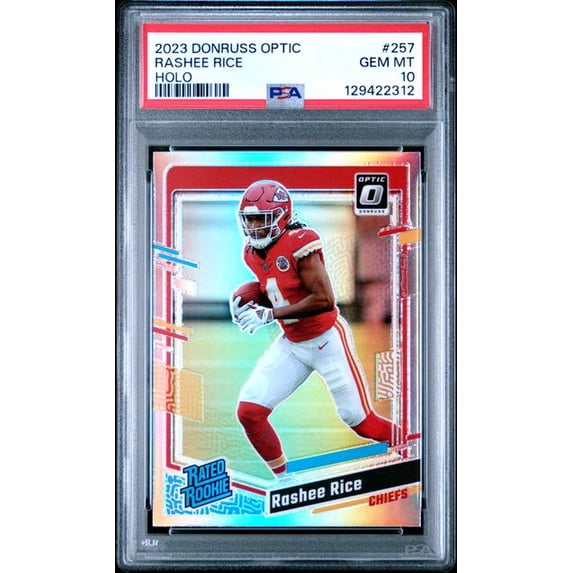Graded 2023 Panini Donruss Optic Rashee Rice #257 Holo Rookie RC ...