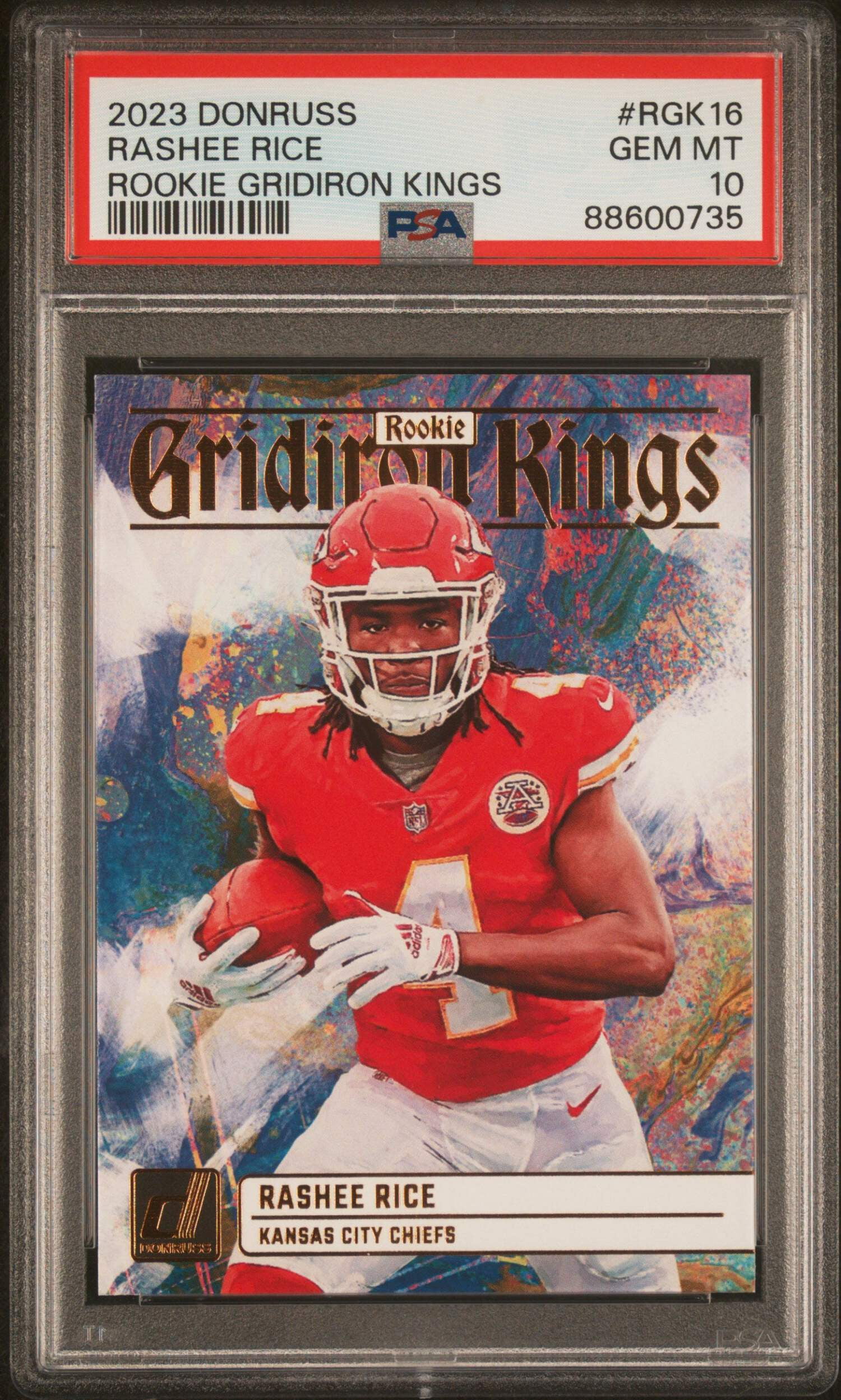 Graded 2023 Panini Donruss Rashee Rice #RGK16 Rookie Gridiron Kings ...