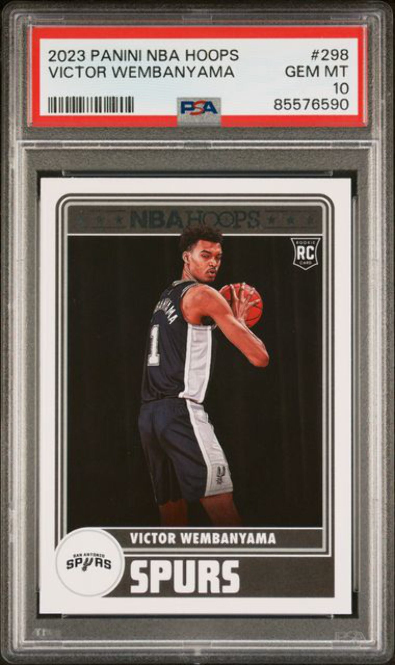 Graded 2023 Panini Hoops Victor Wembanyama #298 Rookie RC Basketball ...