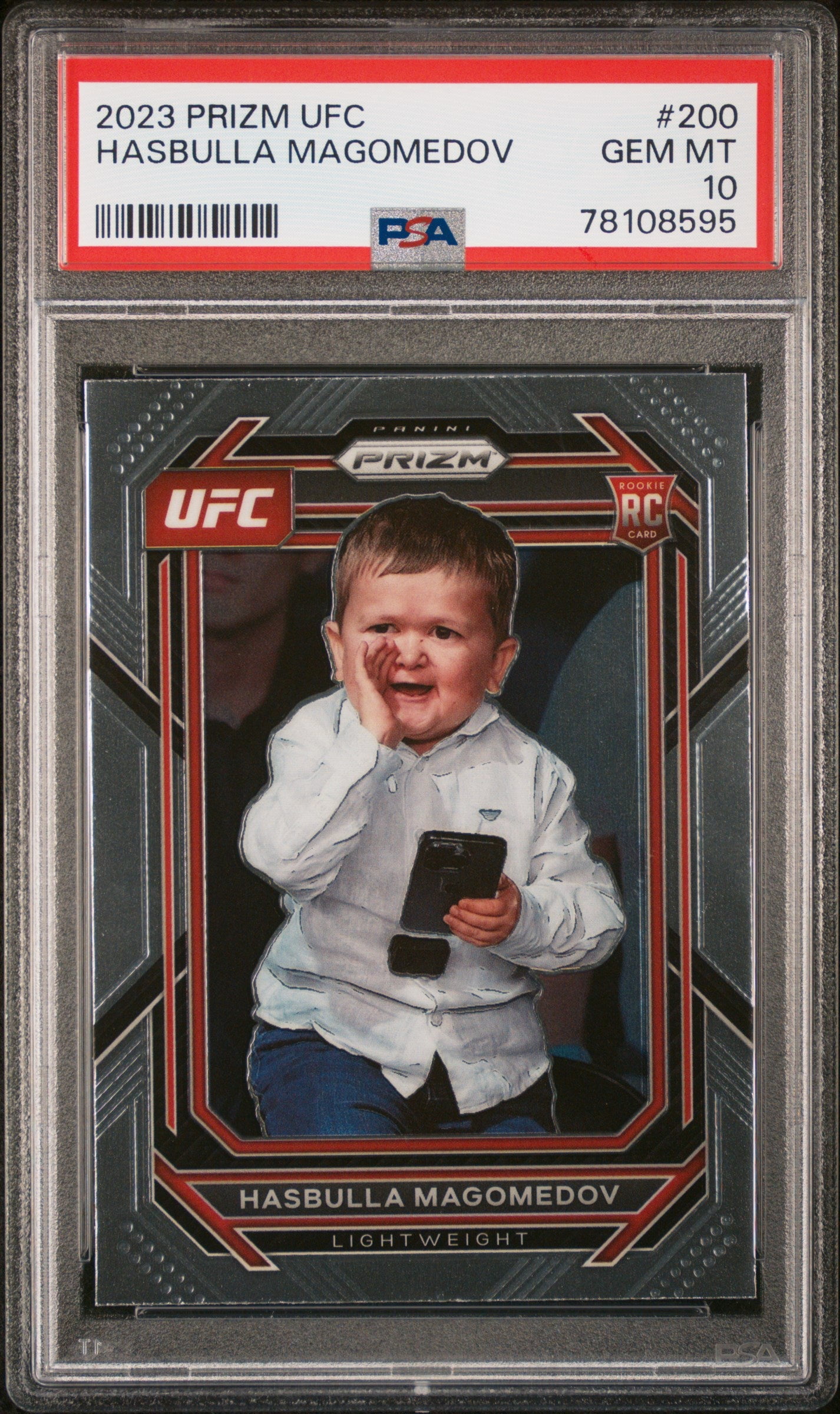 Graded 2023 Panini Prizm UFC Hasbulla Magomedov #200 Rookie RC UFC MMA ...