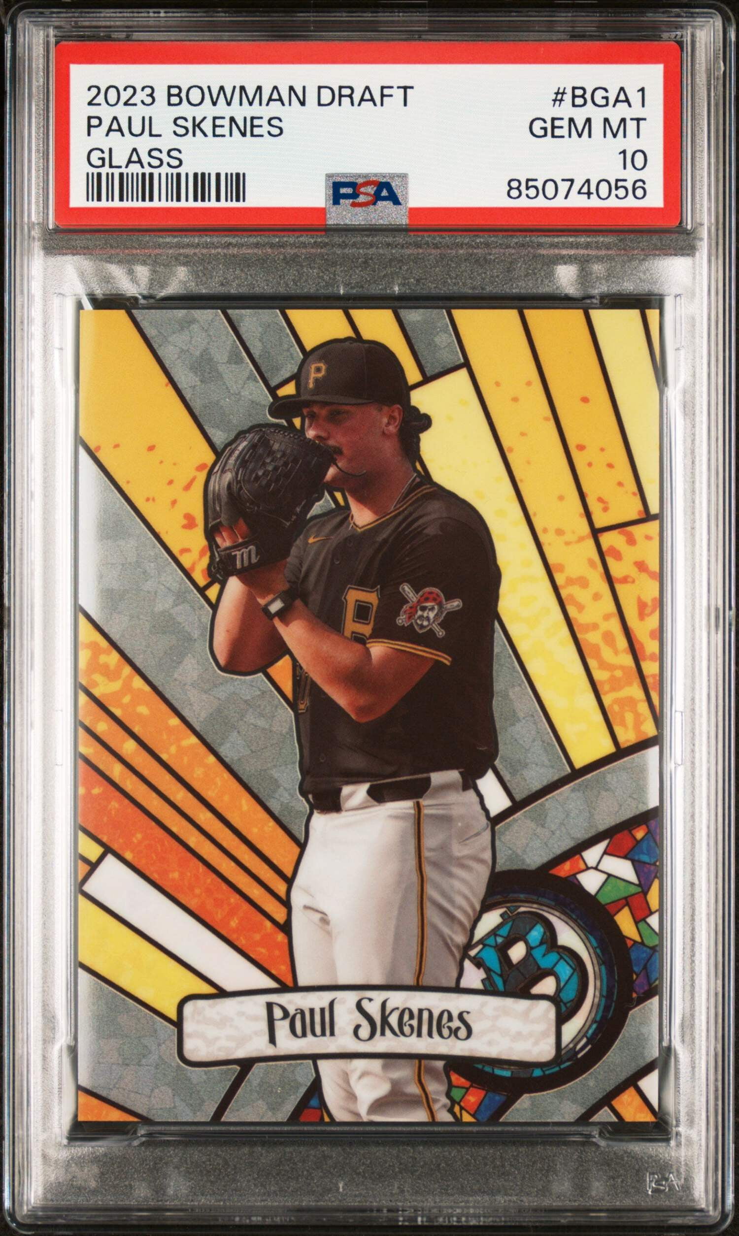 Graded 2023 Topps Bowman Draft Paul Skenes #BGA1 Glass Rookie RC ...