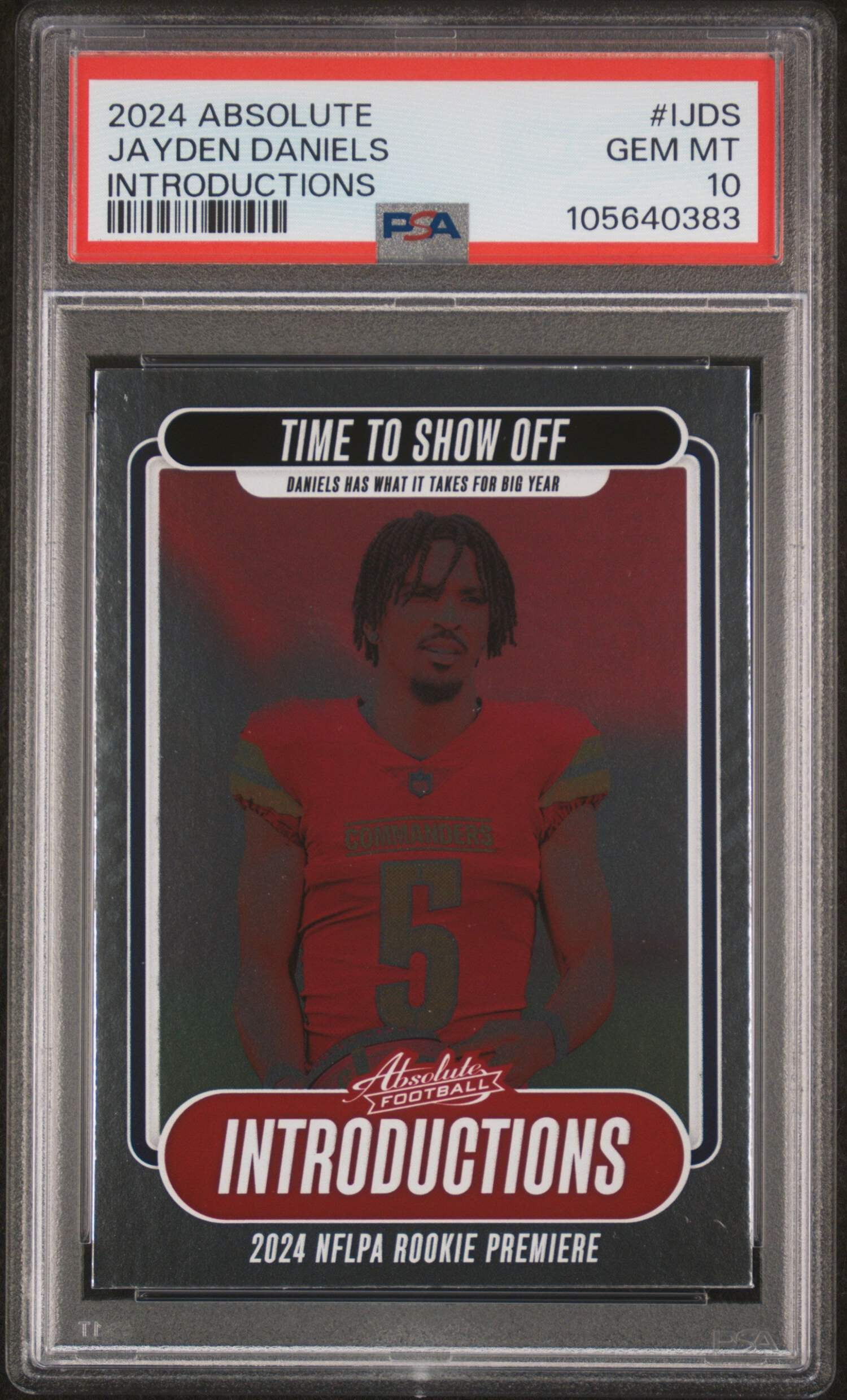 Graded 2024 Panini Absolute Jayden Daniels #IJDS Introductions Rookie ...