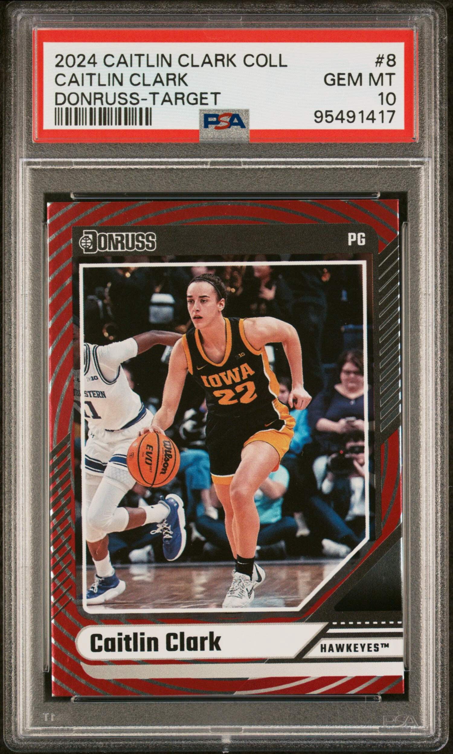 Graded 2024 Panini Caitlin Clark Collection Caitlin Clark #8 Donruss ...