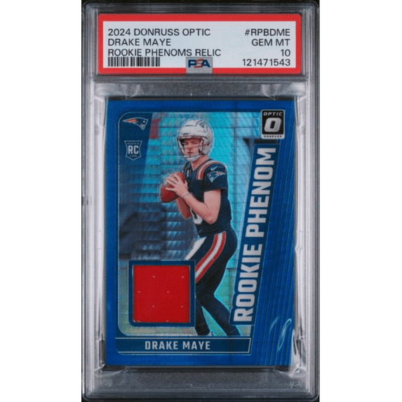 Graded 2024 Panini Donruss Optic Drake Maye #RPBDME Rookie Phenoms ...