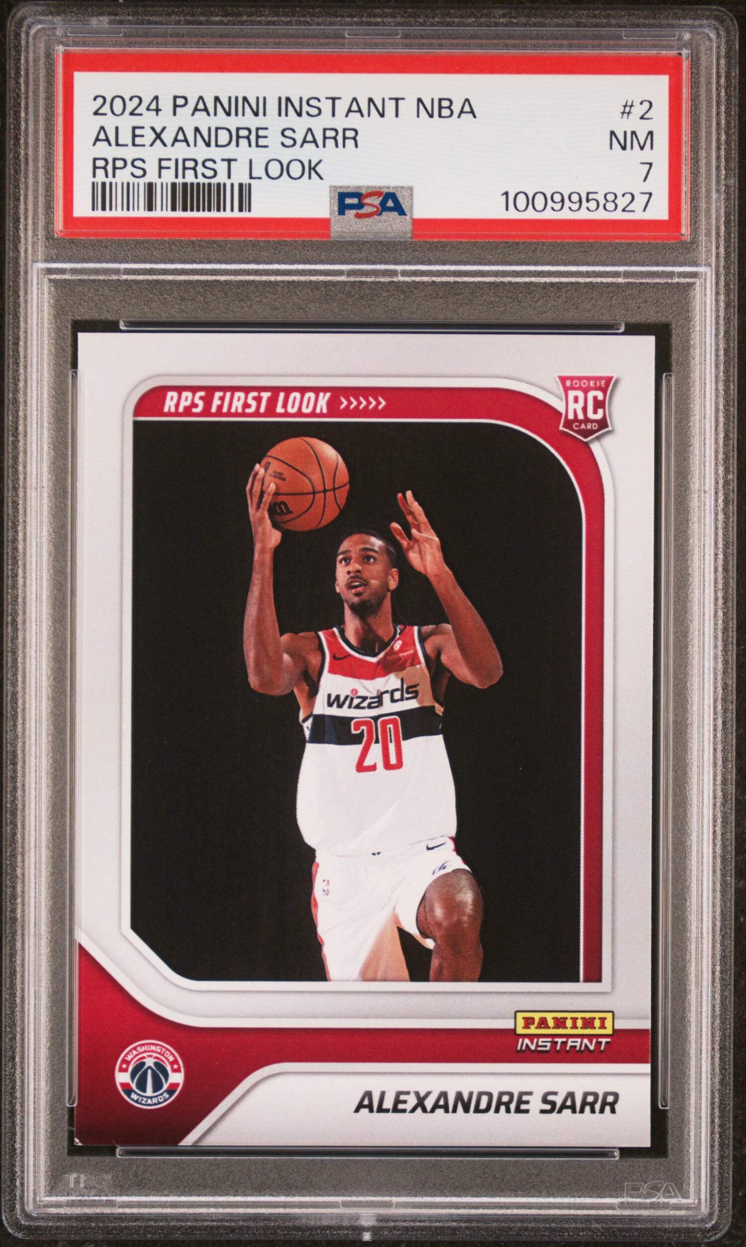 Graded 2024 Panini Instant NBA Alexandre Sarr #2 RPS First Look Rookie ...