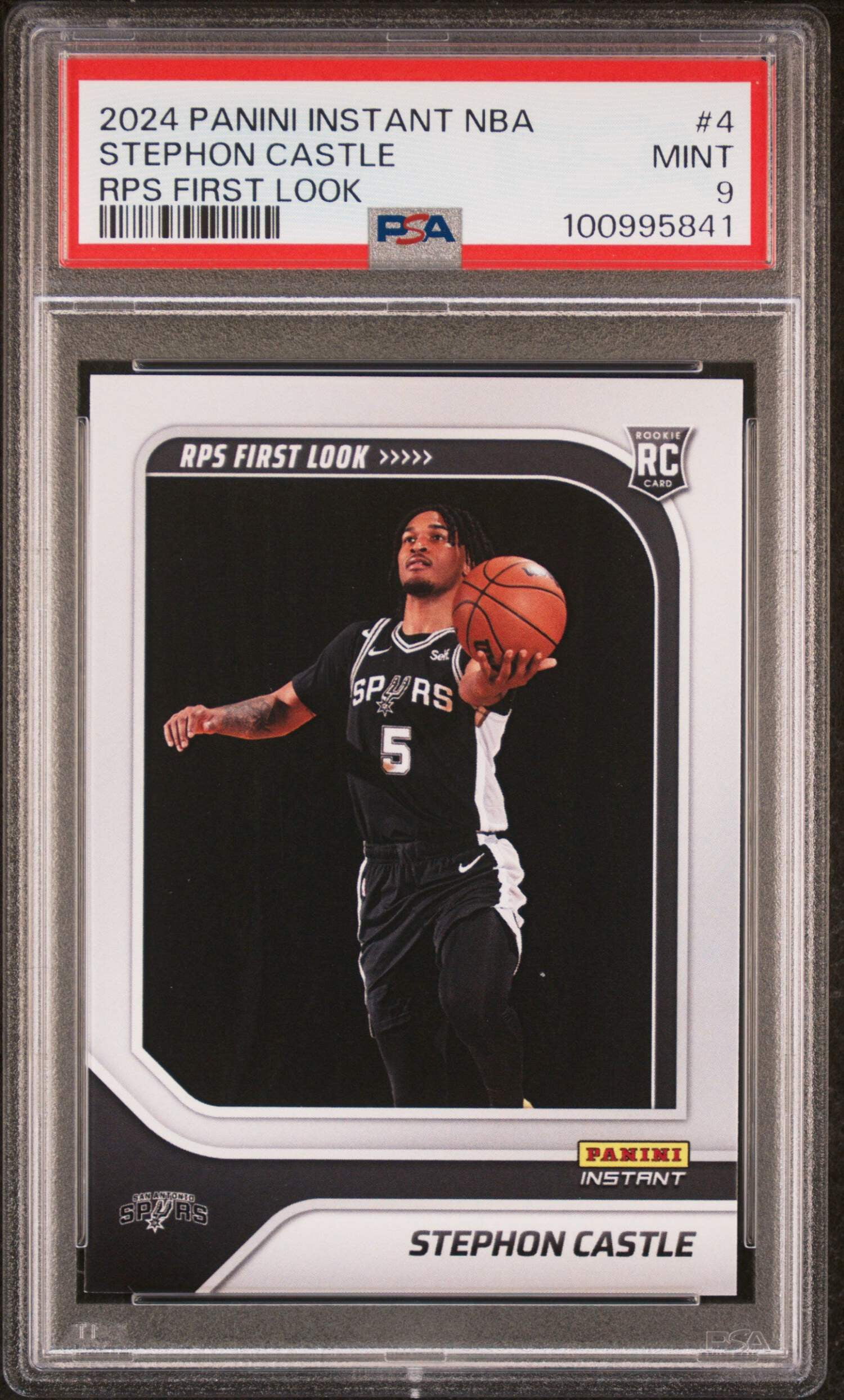 Graded 2024 Panini Instant NBA Stephon Castle #4 RPS First Look Rookie ...