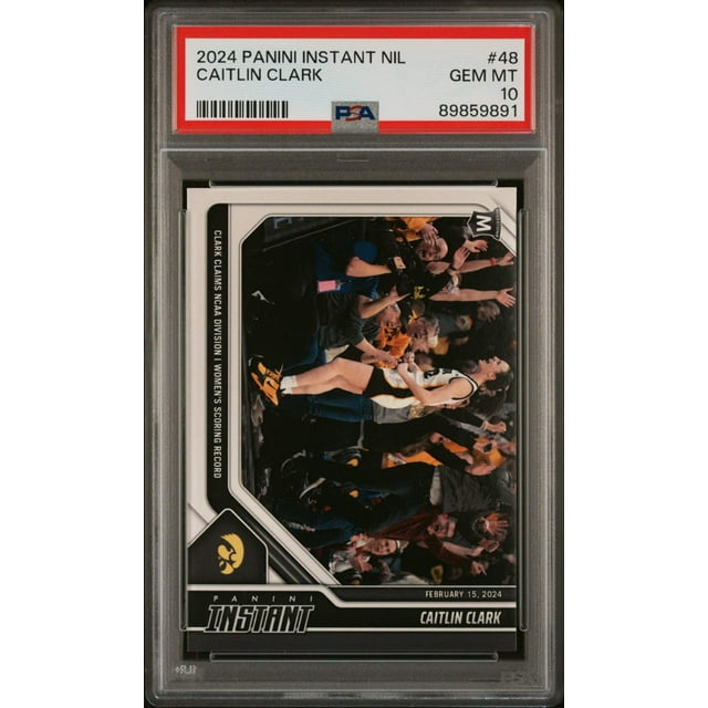 Graded 2024 Panini Instant NIL Caitlin Clark #48 Rookie RC Basketball ...