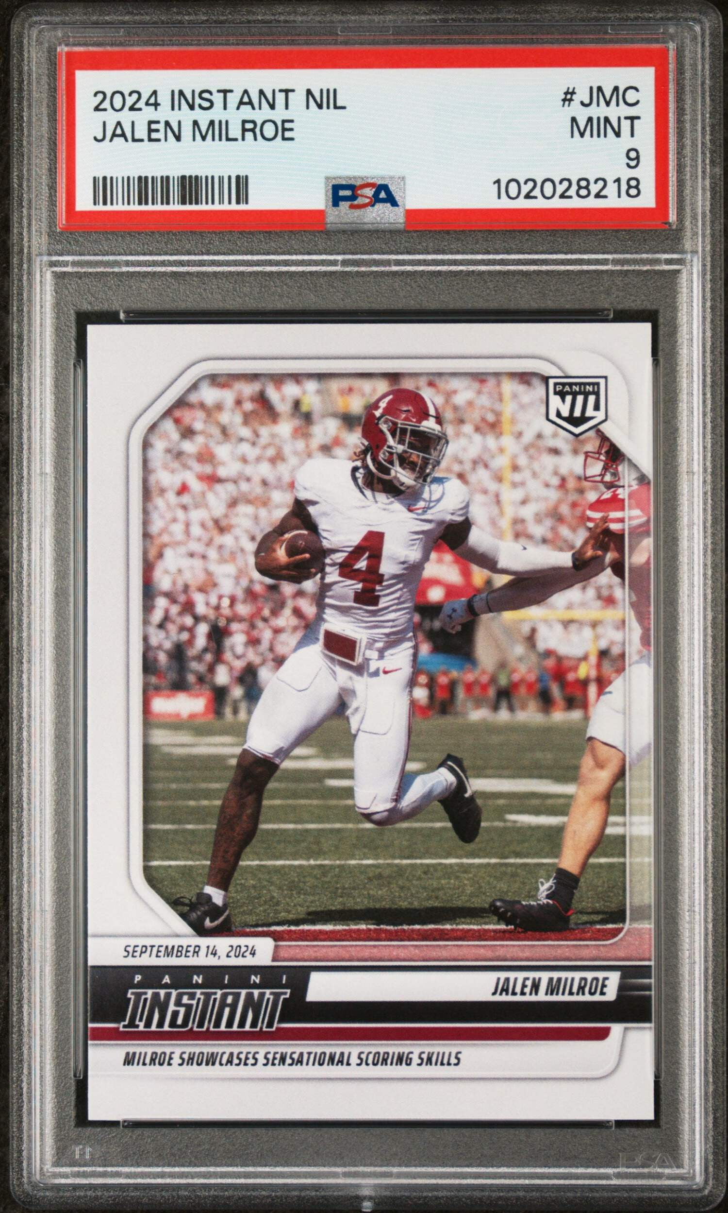 Graded 2024 Panini Instant NIL Jalen Milroe #JMC Rookie RC Football ...