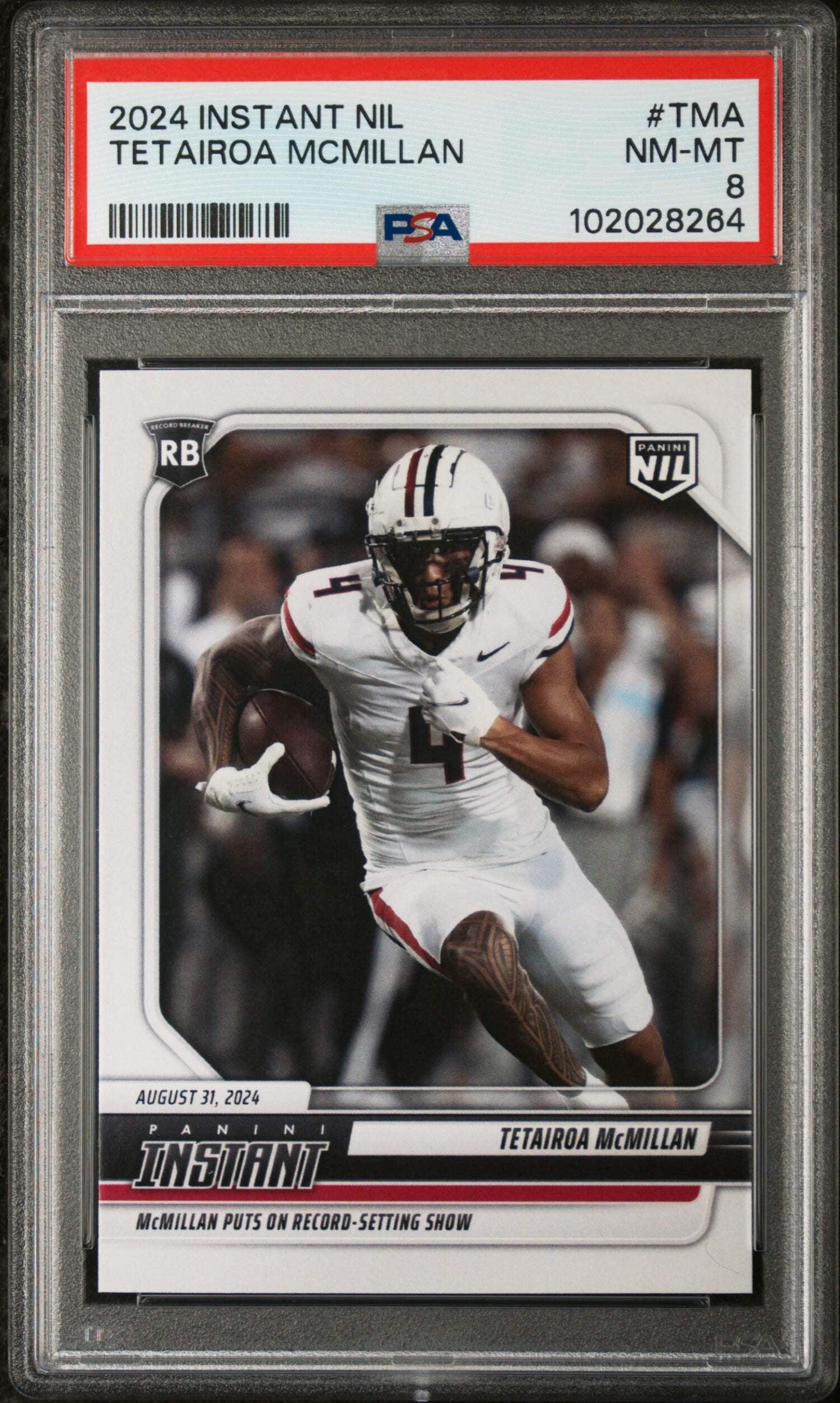 Graded 2024 Panini Instant NIL Tetairoa McMillan #TMA Rookie RC ...