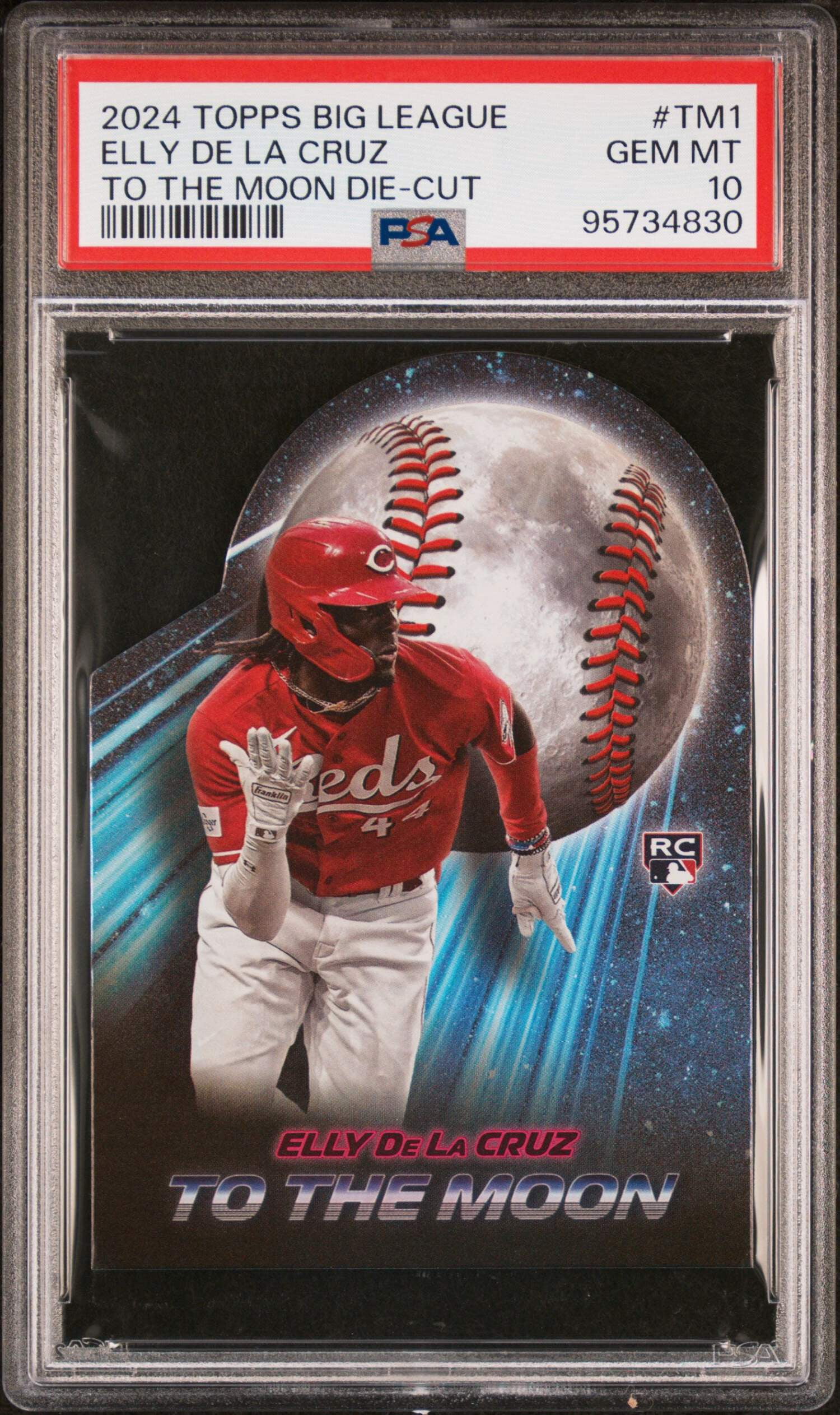 Graded 2024 Topps Big League Elly De La Cruz #TM1 To The Moon Die Cut ...