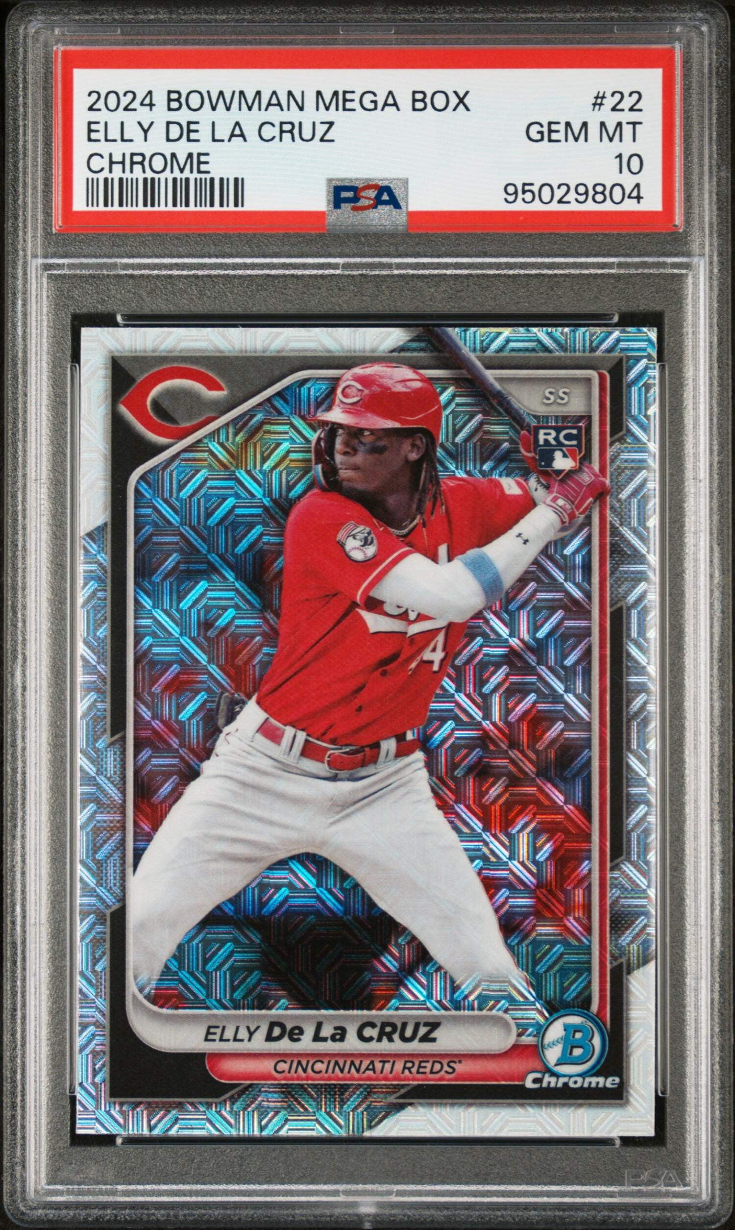 Graded 2024 Topps Bowman Mega Box Elly De La Cruz #22 Chrome Rookie RC ...