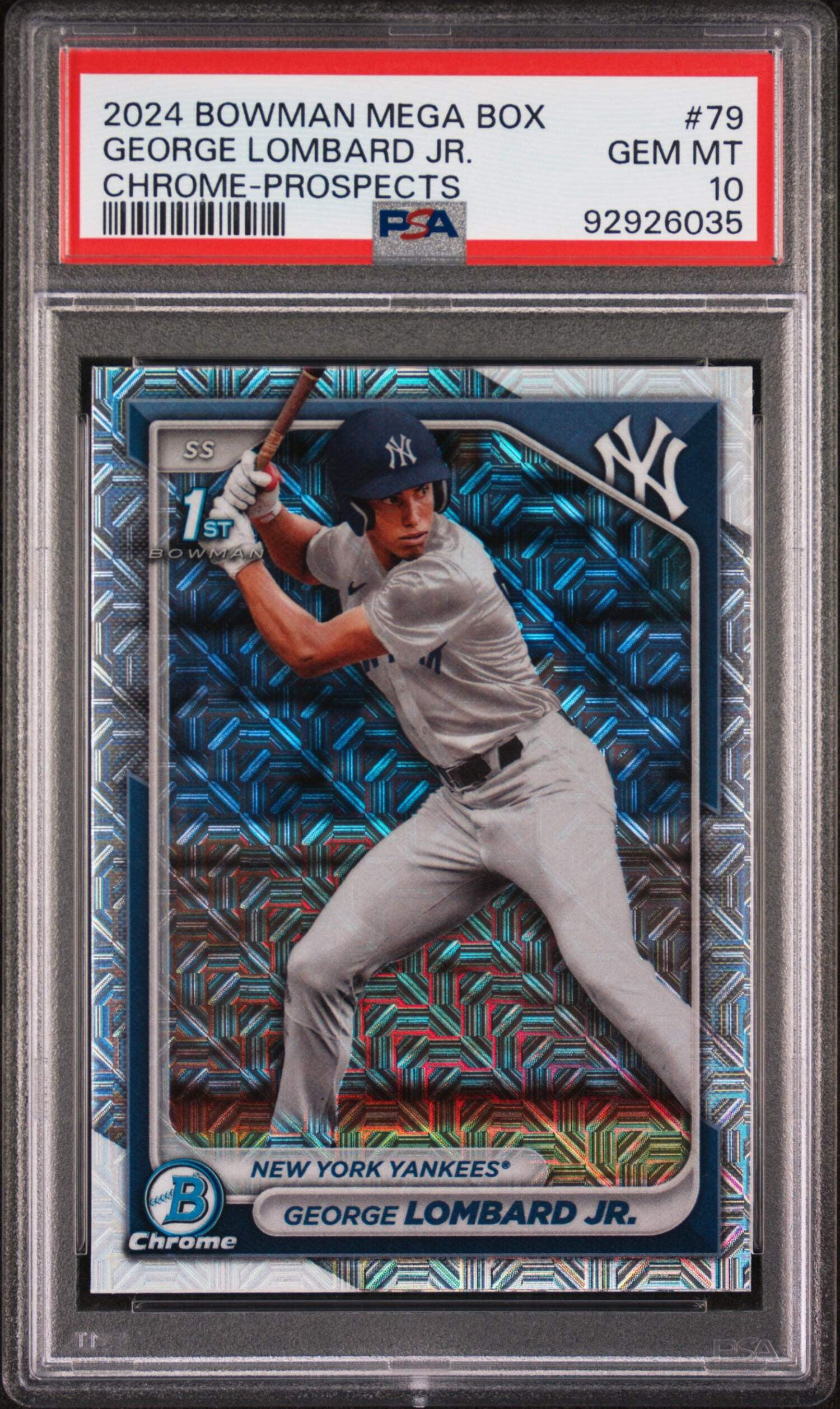 Graded 2024 Topps Bowman Mega Box George Lombard Jr #79 Chrome ...