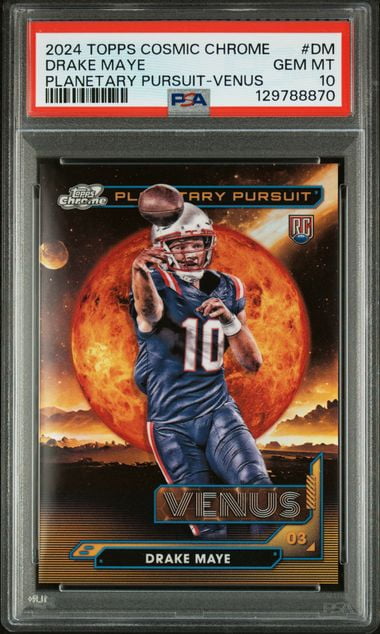 Graded 2024 Topps Cosmic Chrome Drake Maye #DM Planetary Pursuit Venus ...