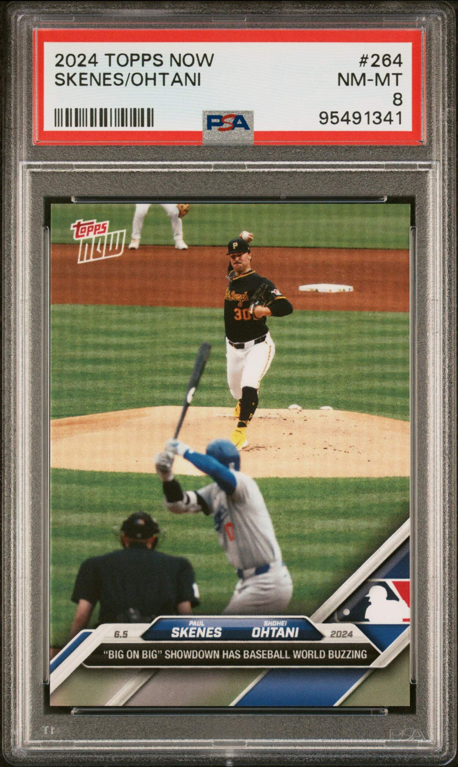 Graded 2024 Topps Now Paul Skenes/Shohei Ohtani #264 Baseball Card PSA ...