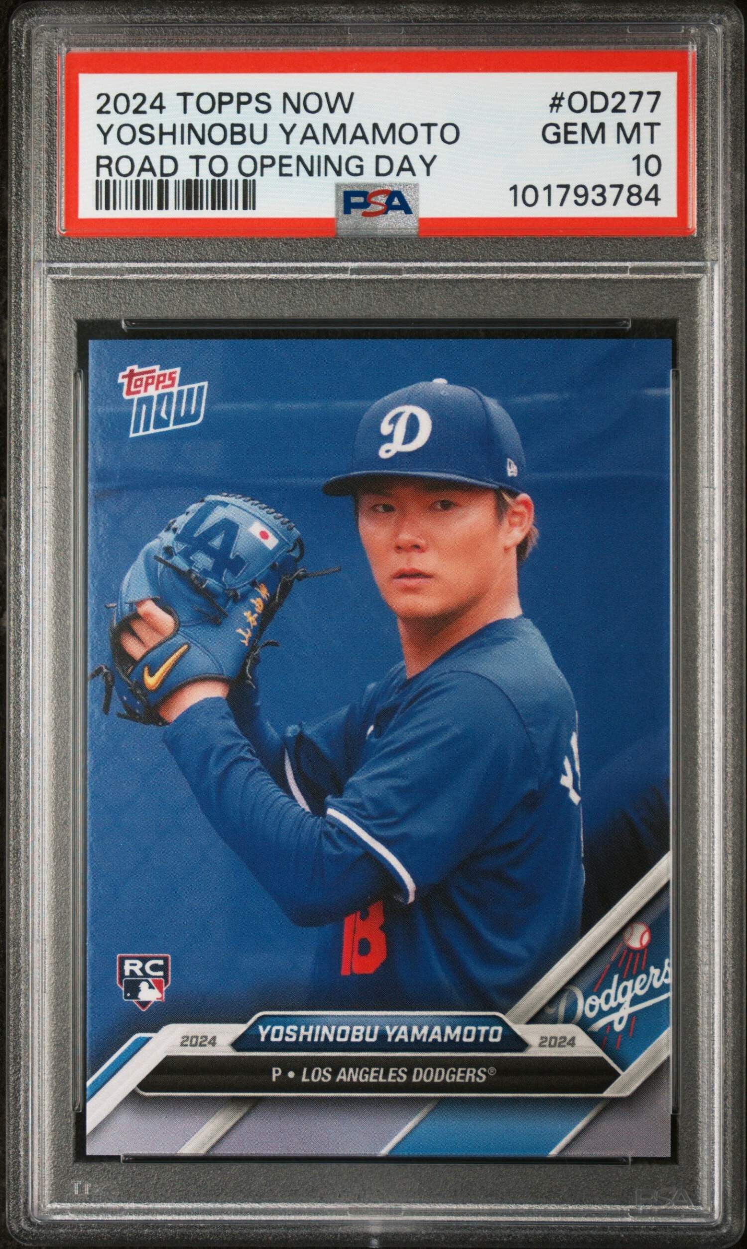 Graded 2024 Topps Now Yoshinobu Yamamoto #OD277 Road to Opening Day ...
