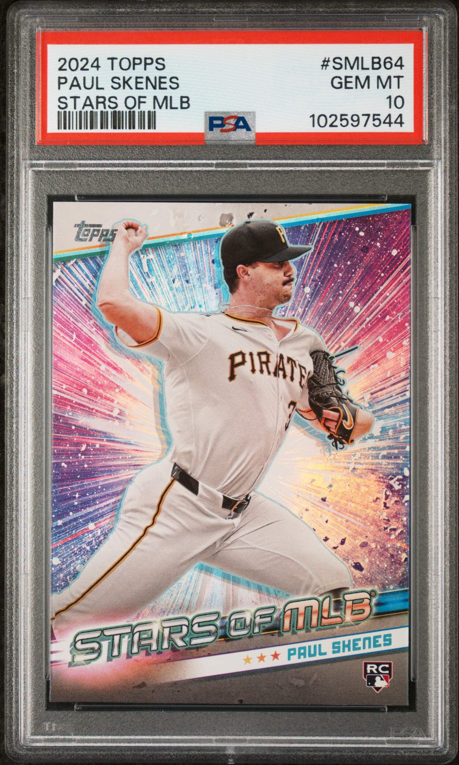 Graded 2024 Topps Paul Skenes #SMLB64 Stars of MLB Rookie RC Baseball ...