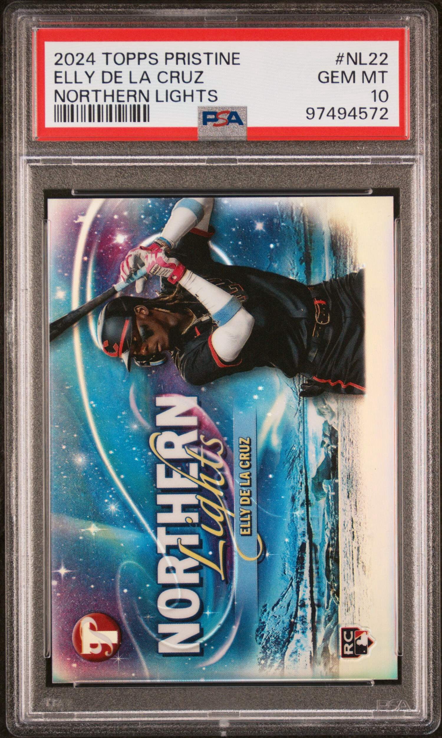 Graded 2024 Topps Pristine Elly De La Cruz #NL22 Northern Lights Rookie ...