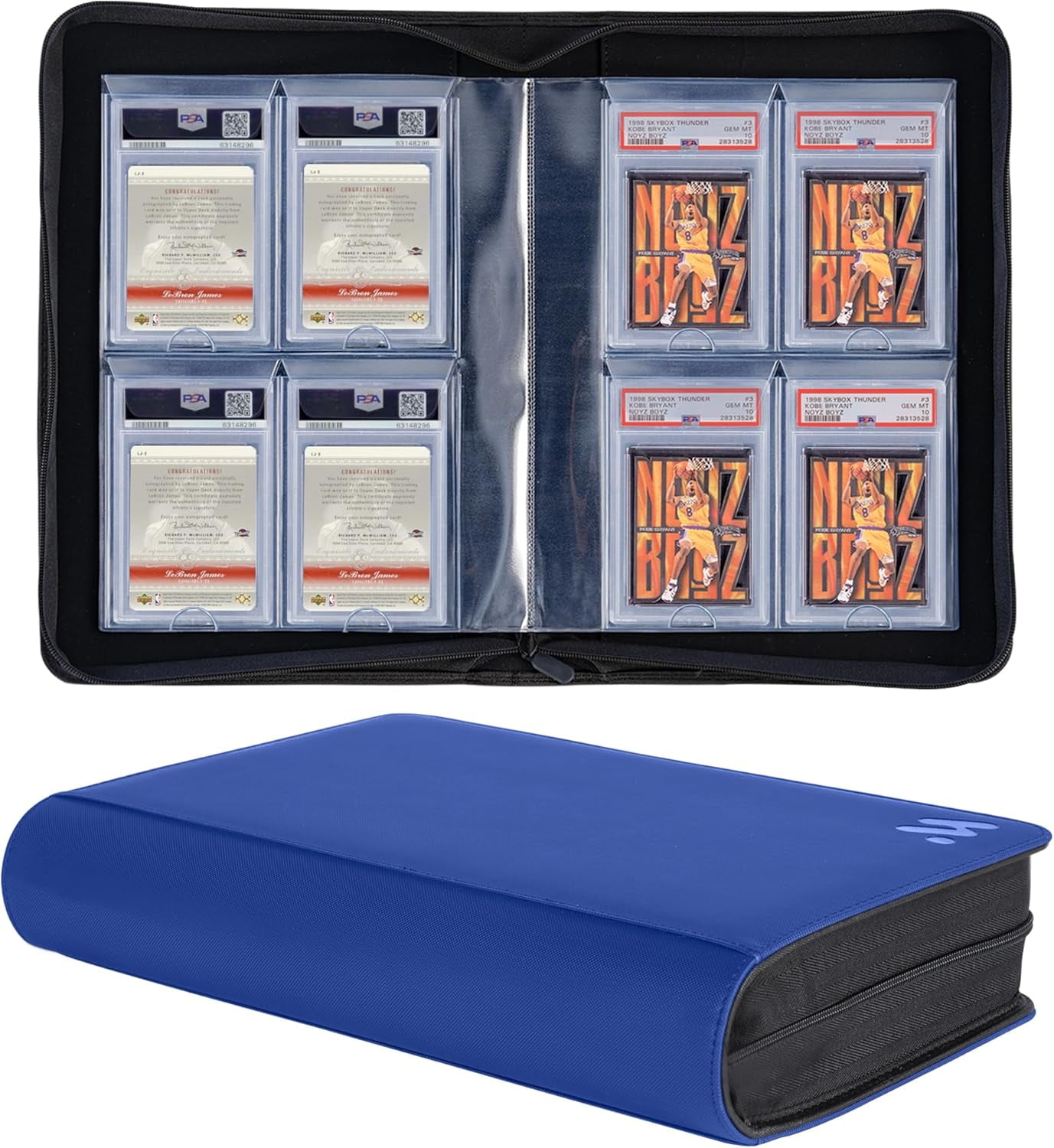 Graded Card Binder,Holds 40 Graded Cards,4 Pocket Slab Binder For PSA ...