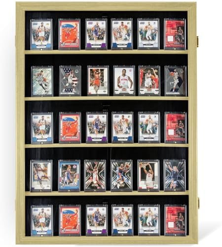 Graded Card Display Case | Wall-Mountable Cabinet for Baseball, Comic ...