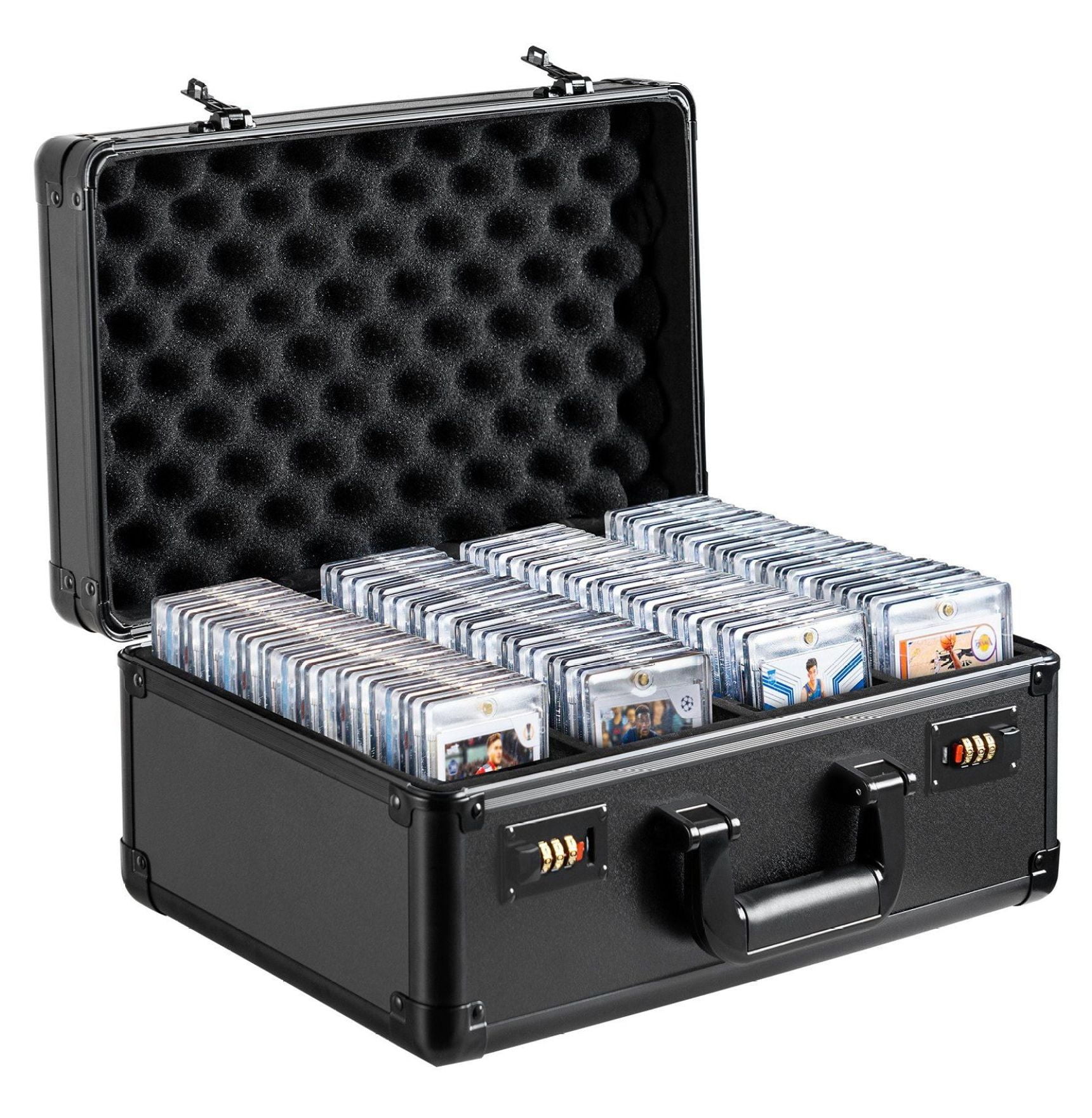 Graded Card Storage Box, 4 Slots, Graded Sports Cards Holder Carrying ...