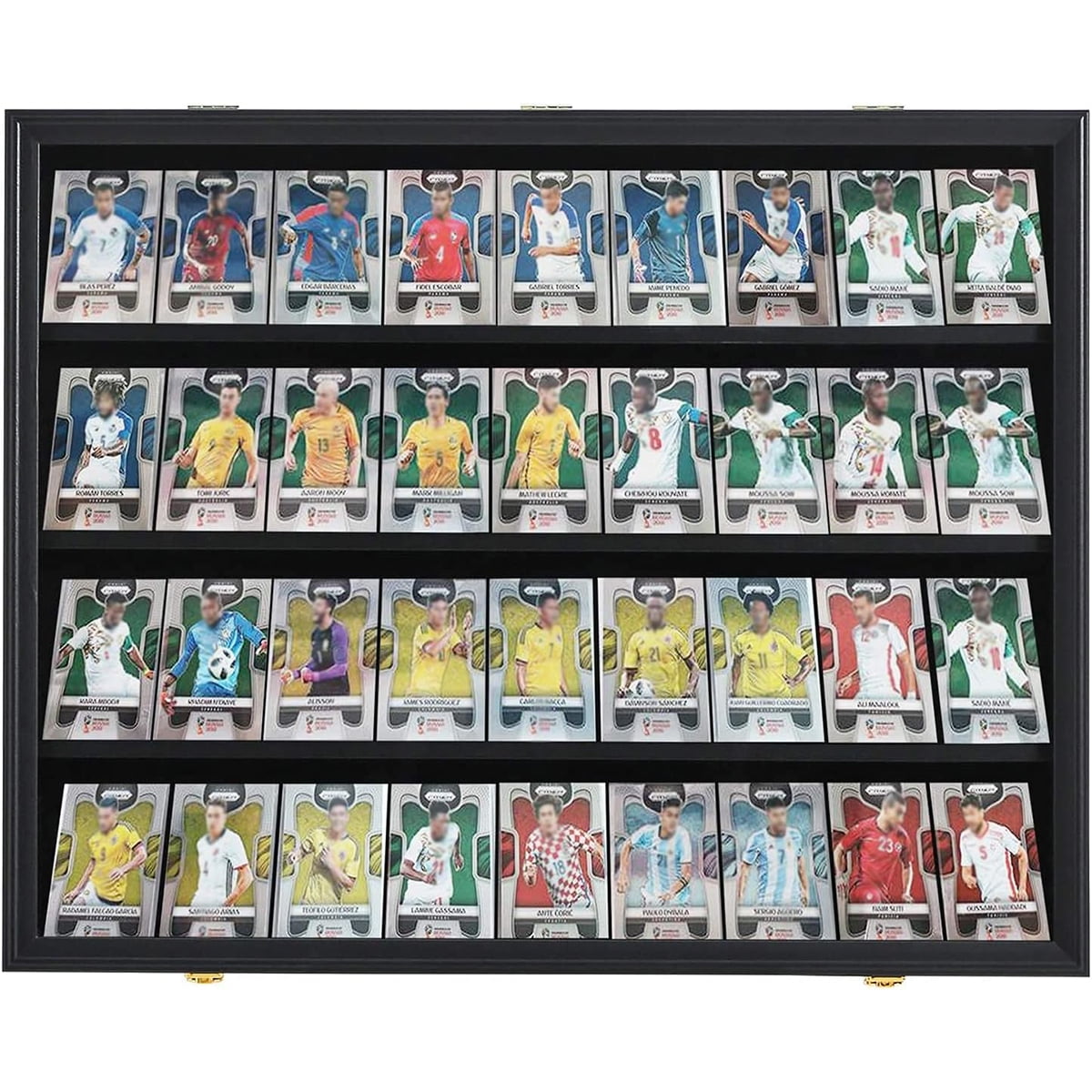 Lockable Sports Card Display Case, Wall Holder for Baseball, Basketball ...