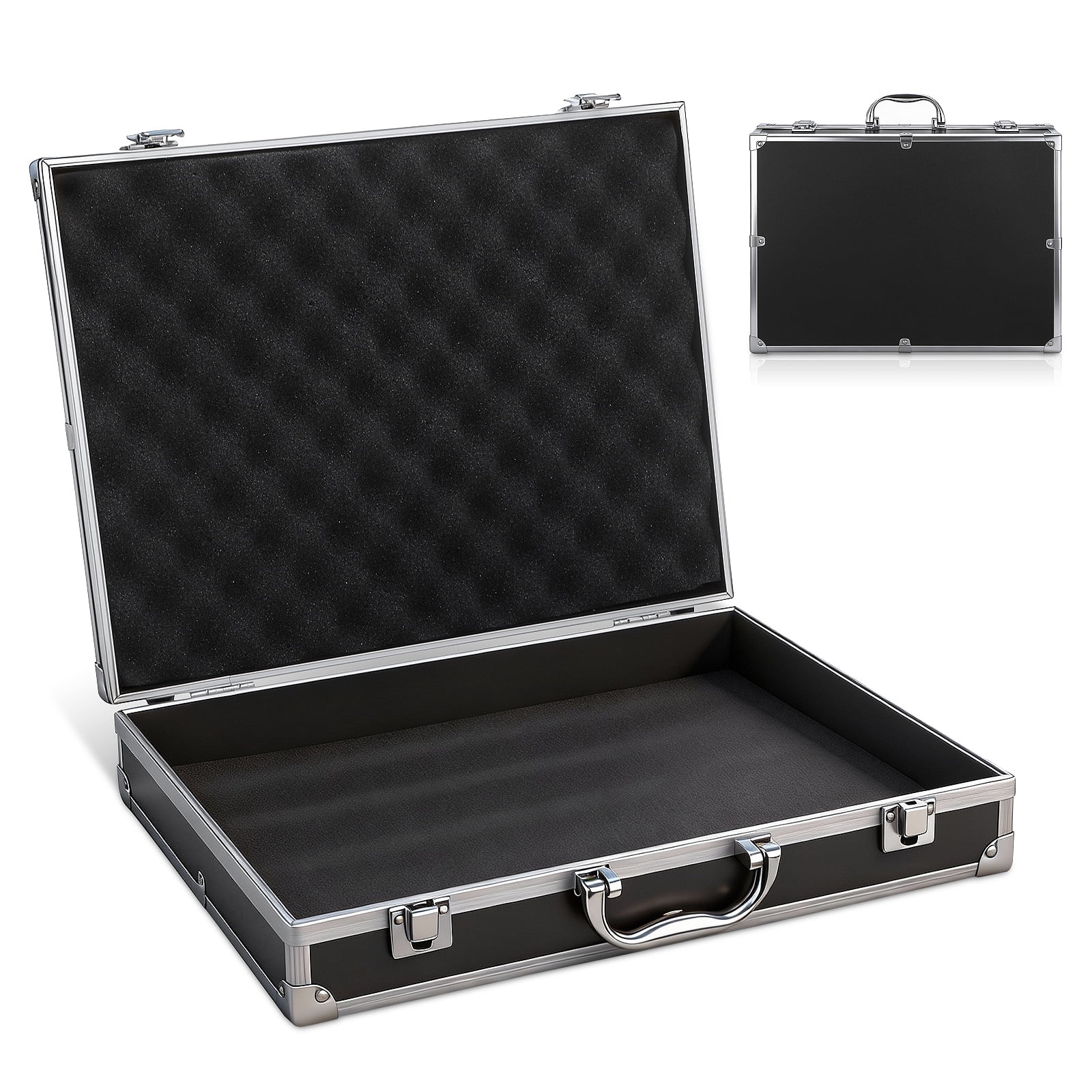 Gradeneve Lockable Aluminum Hard Case Briefcase for Test Instruments ...