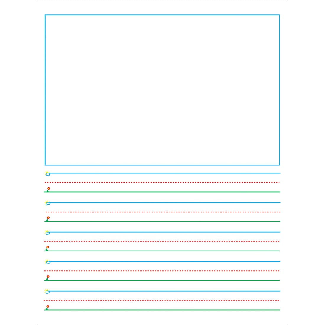 Teacher Created Resources Smart Start Story Paper for Grades 1-2 ...