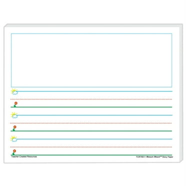 Teacher Created Resources Smart Start 1-2 Writing Paper: 360 Sheets ...