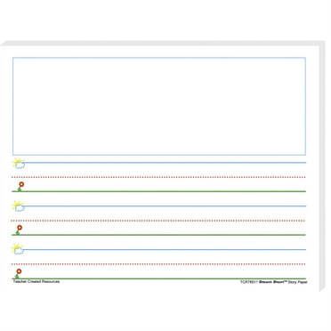 Teacher Created Resources Smart Start K-1 Story Paper: 360 Sheets ...