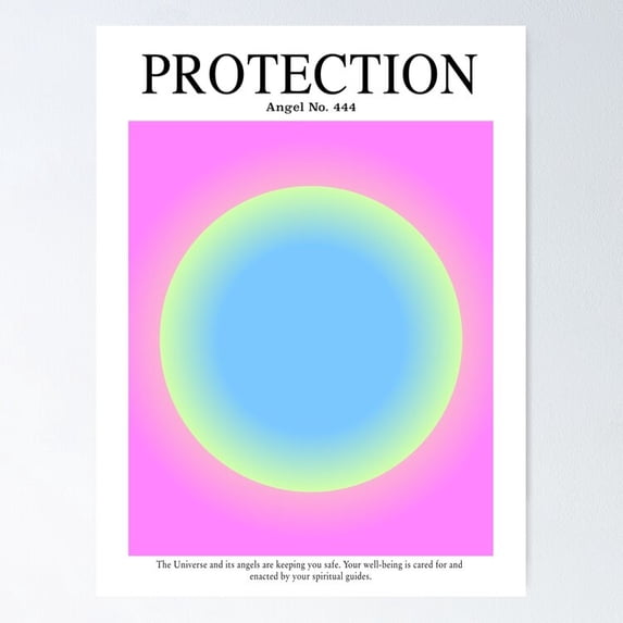 Gradient Angel Numbers: Angel Number 444 - Protection (Magenta & Cyan ...