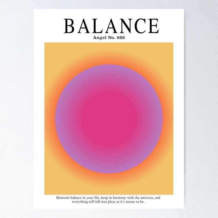 Gradient Angel Numbers: Angel Number 888 - Balance (Purple Palette ...