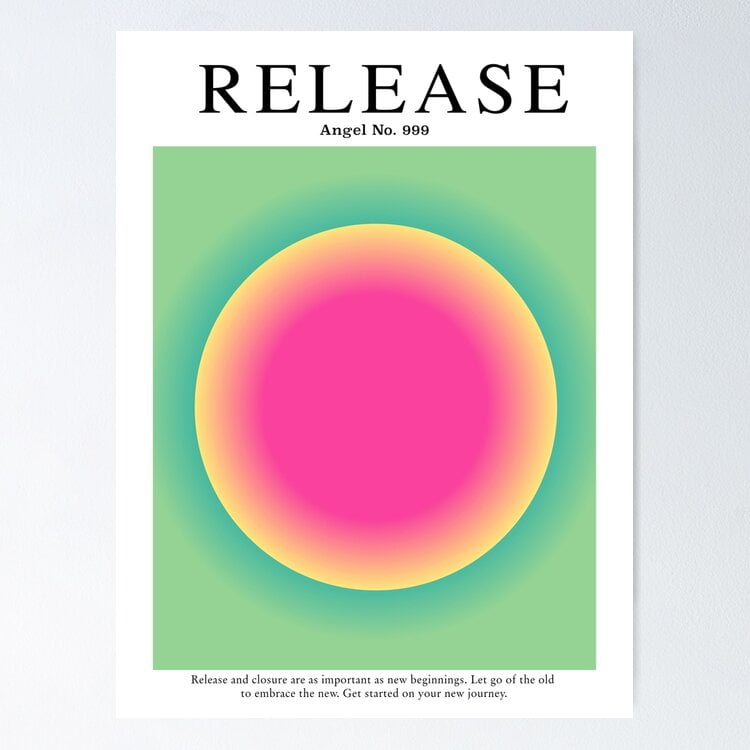 Gradient Angel Numbers: Angel Number 999 - Release (Green & Pink ...