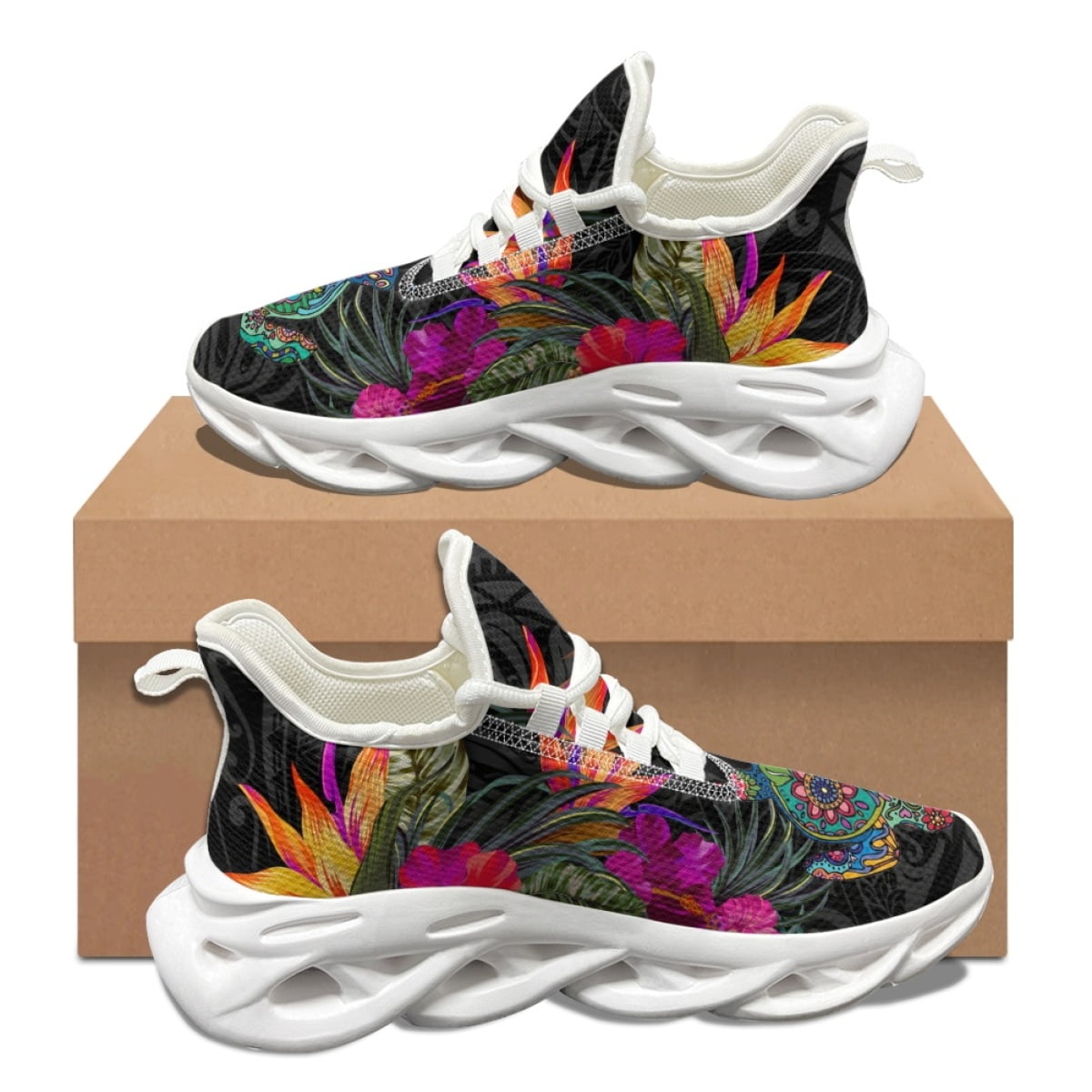 Gradient Australia Aboriginal Turtle Indigenous Art Round Toe Non-slip ...