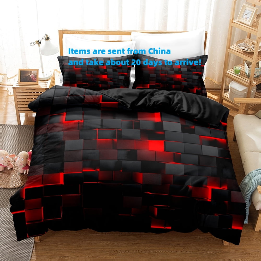 Gradient Bedding Set-Four Seasons,3,3,red,Queen - Walmart.com