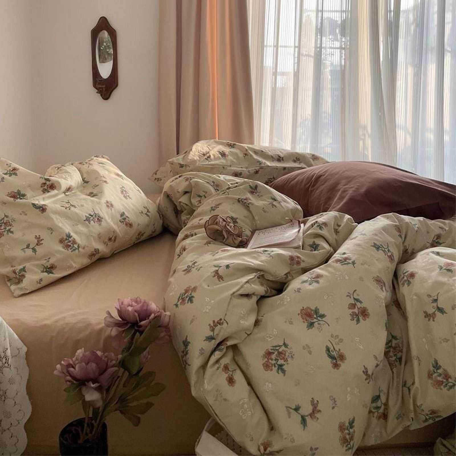 Gradient Blue Bedding Set Simple style Soft Bed Flat Sheet Pillowcase ...